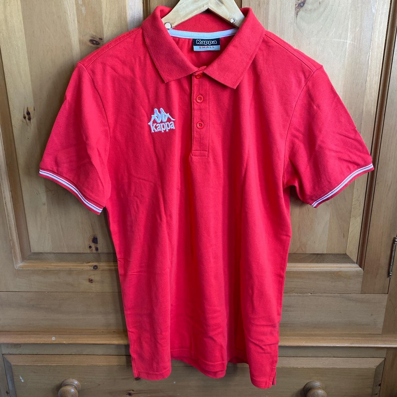 Kappa red polo. Brilliant condition. Open to offers - Depop