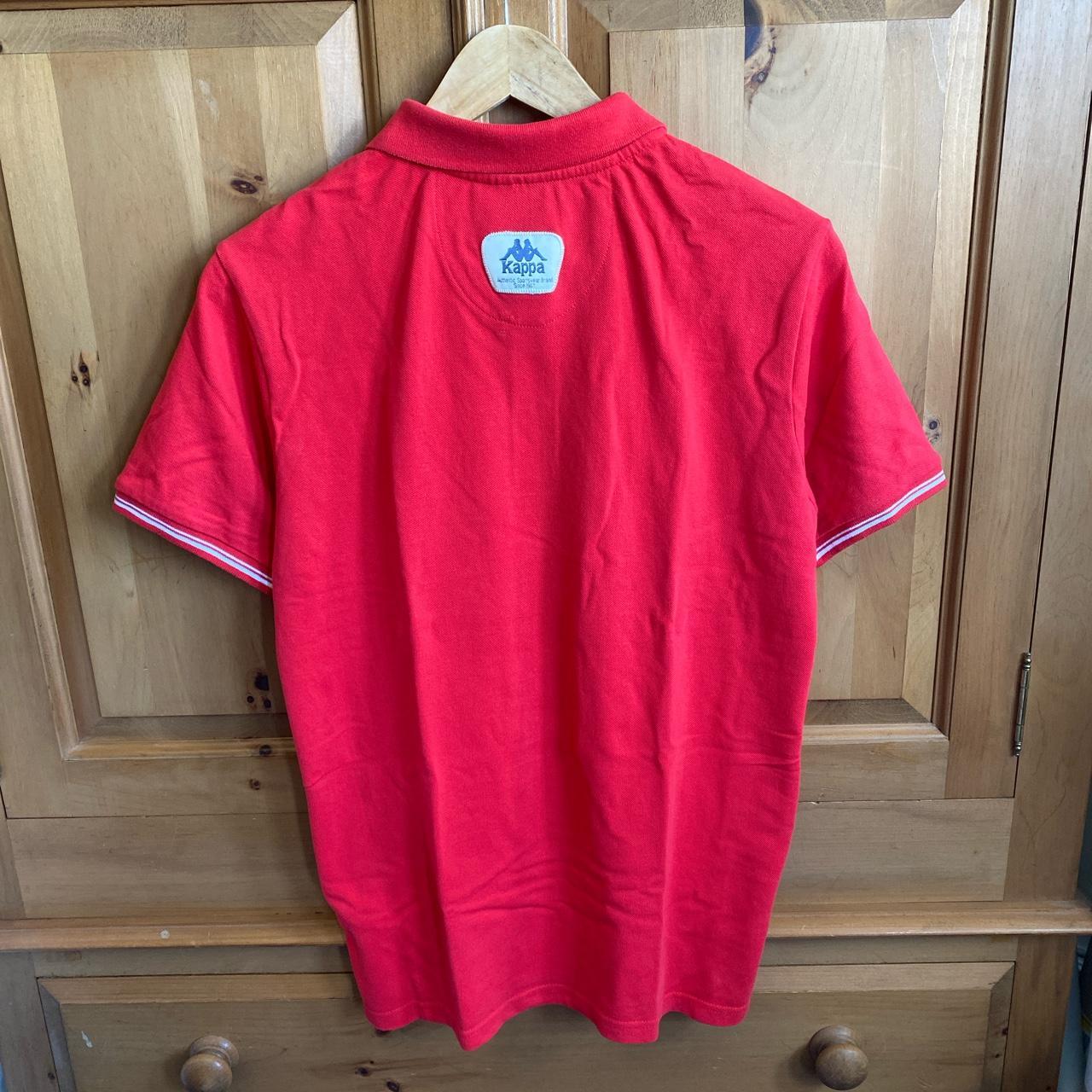 Kappa red polo. Brilliant condition. Open to offers - Depop