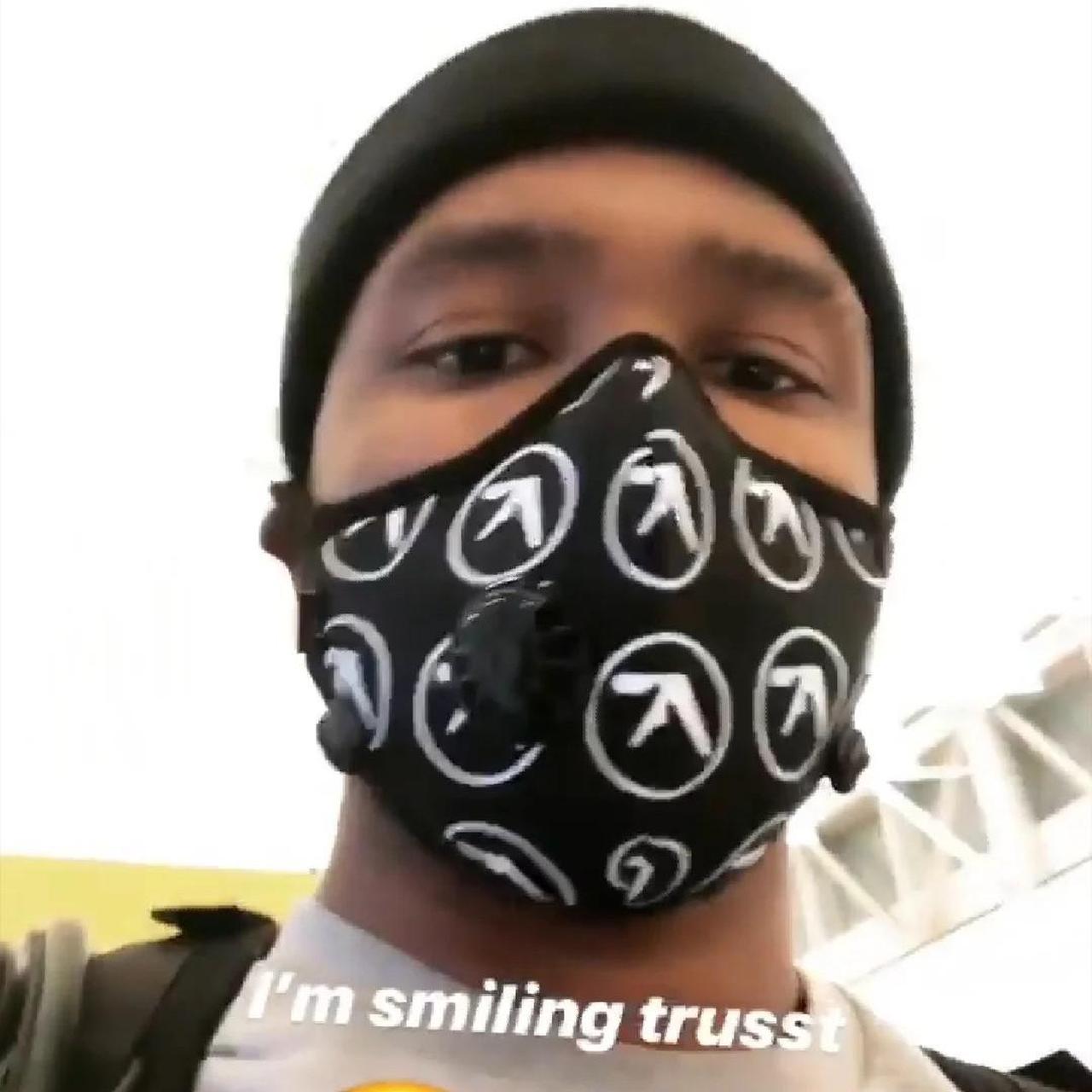 Rare Aphex Twin Ventolin Face Mask with Carrying... - Depop