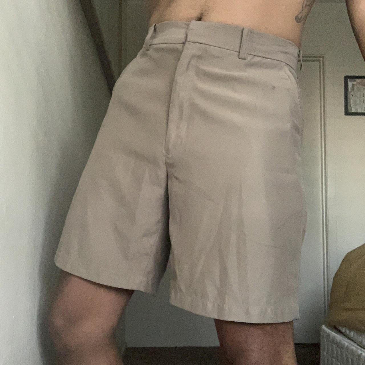 Greg Norman Tan Dress Shorts ⚠️measurements⚠️ Size:... - Depop