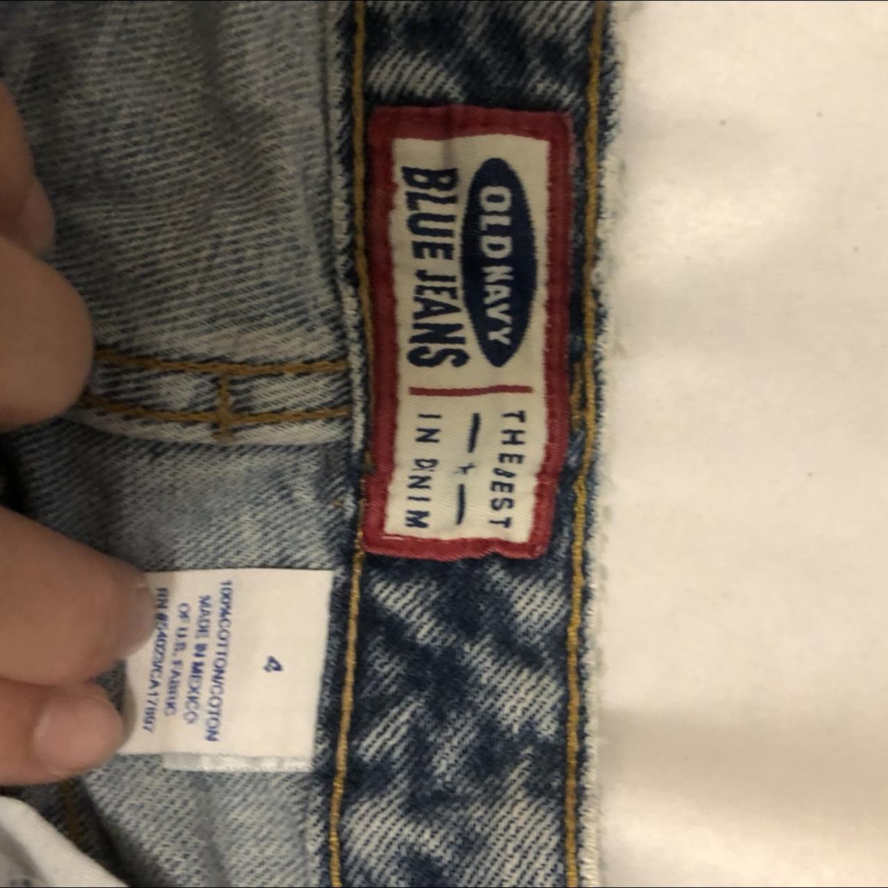 Old Navy Boot Cut Worn Blue Jeans Size 4 Kinda Depop