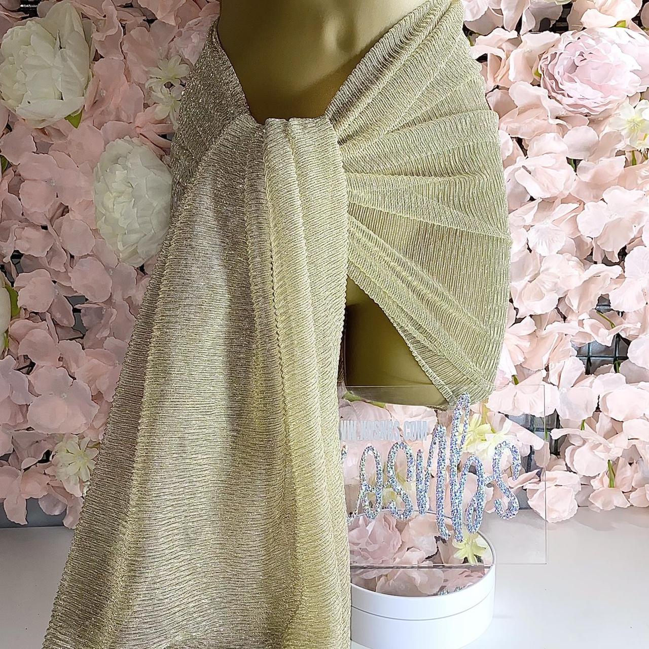 Glitter sparkle Gold Sarong Sheer Mesh Sarong Beach... - Depop