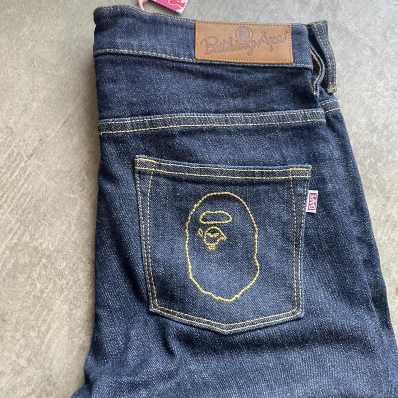 Bape denim size s, bout 28’, free shipping,... - Depop