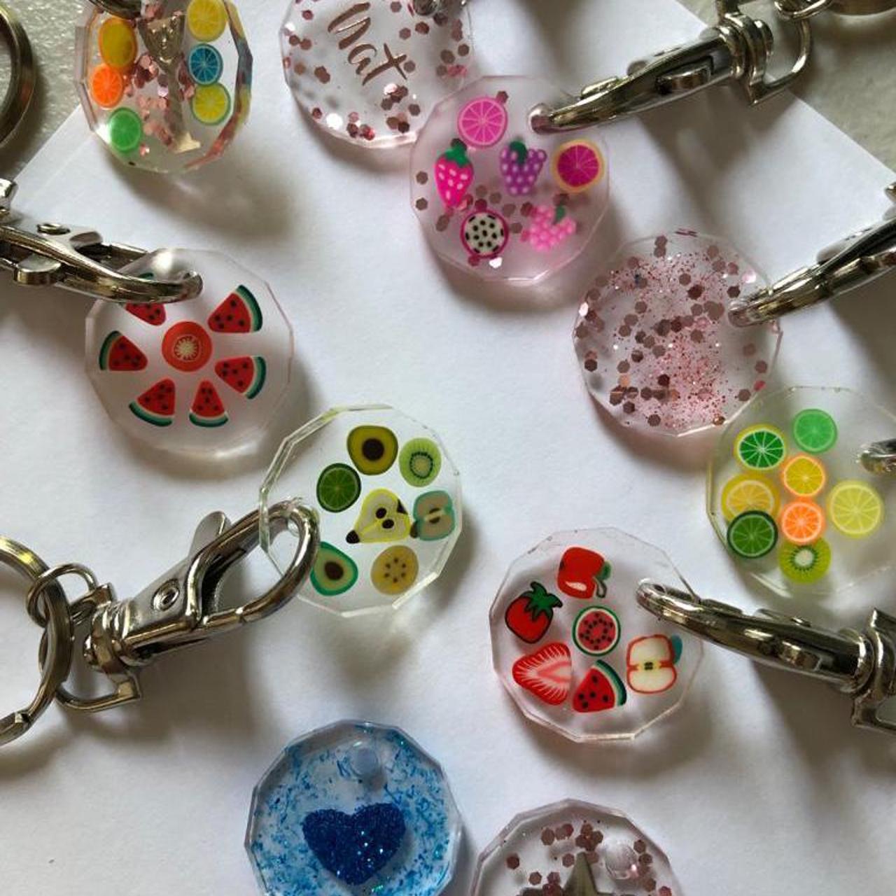 Super cute Hand made resin trolley token keyring... - Depop