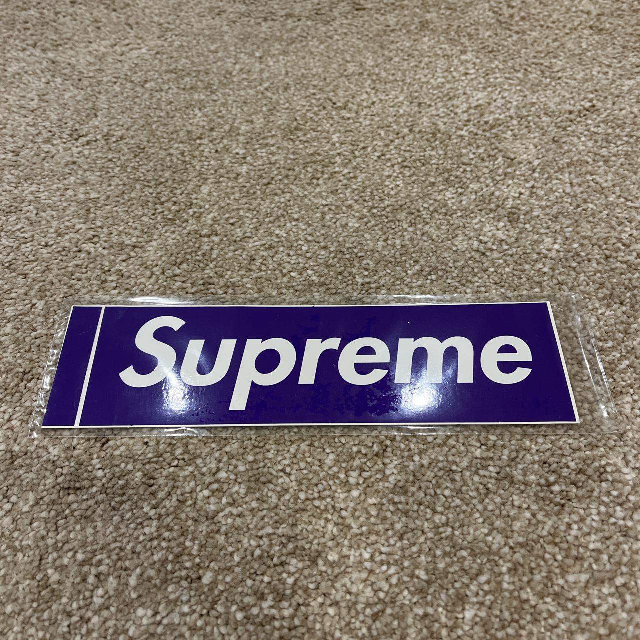 Supreme Purple Box Logo Sticker #supreme - Depop