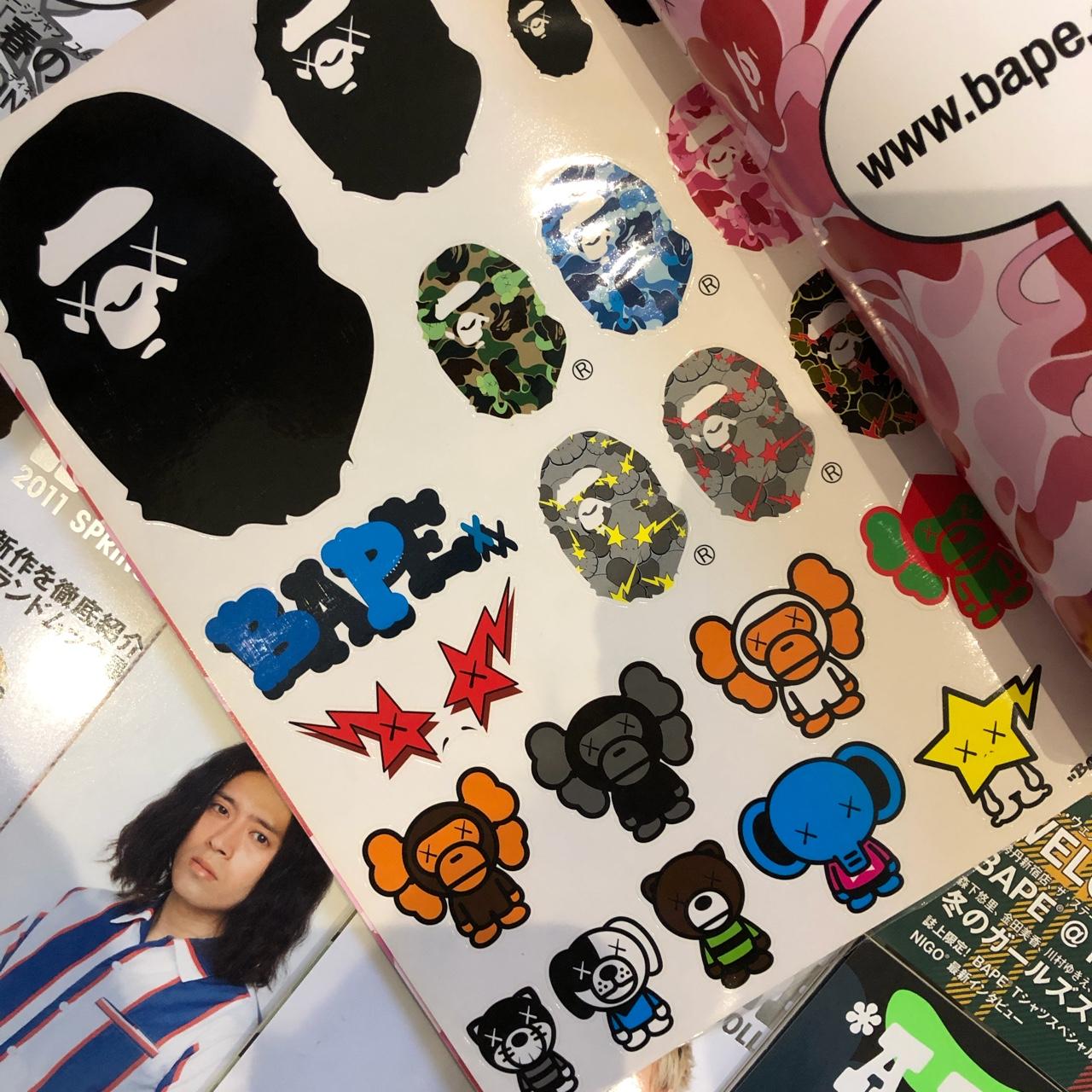 BAPE A Bathing Ape e-mook magazines, with stickers,... - Depop