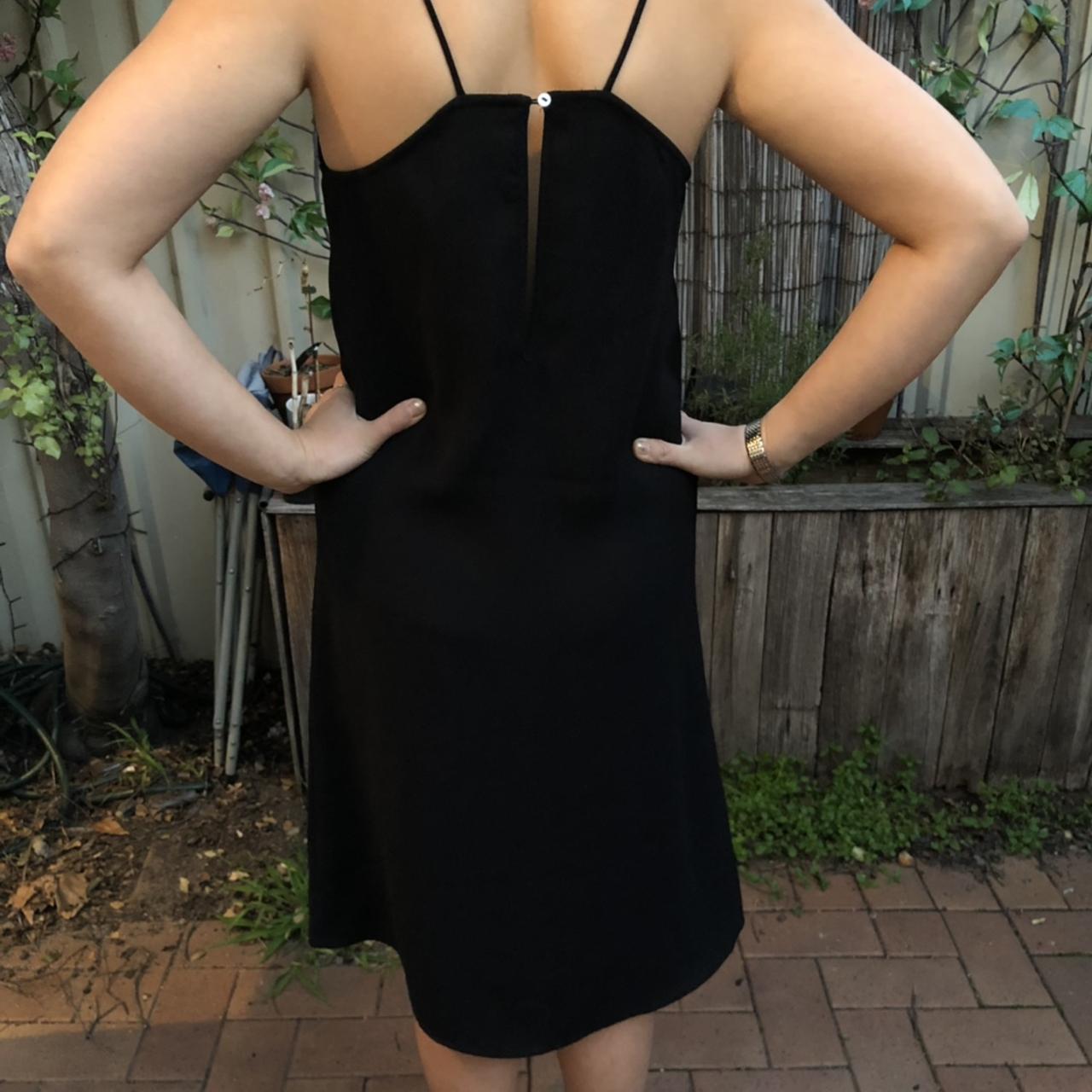Low mesh deep v-cut black dress! ️ Very flattering,... - Depop