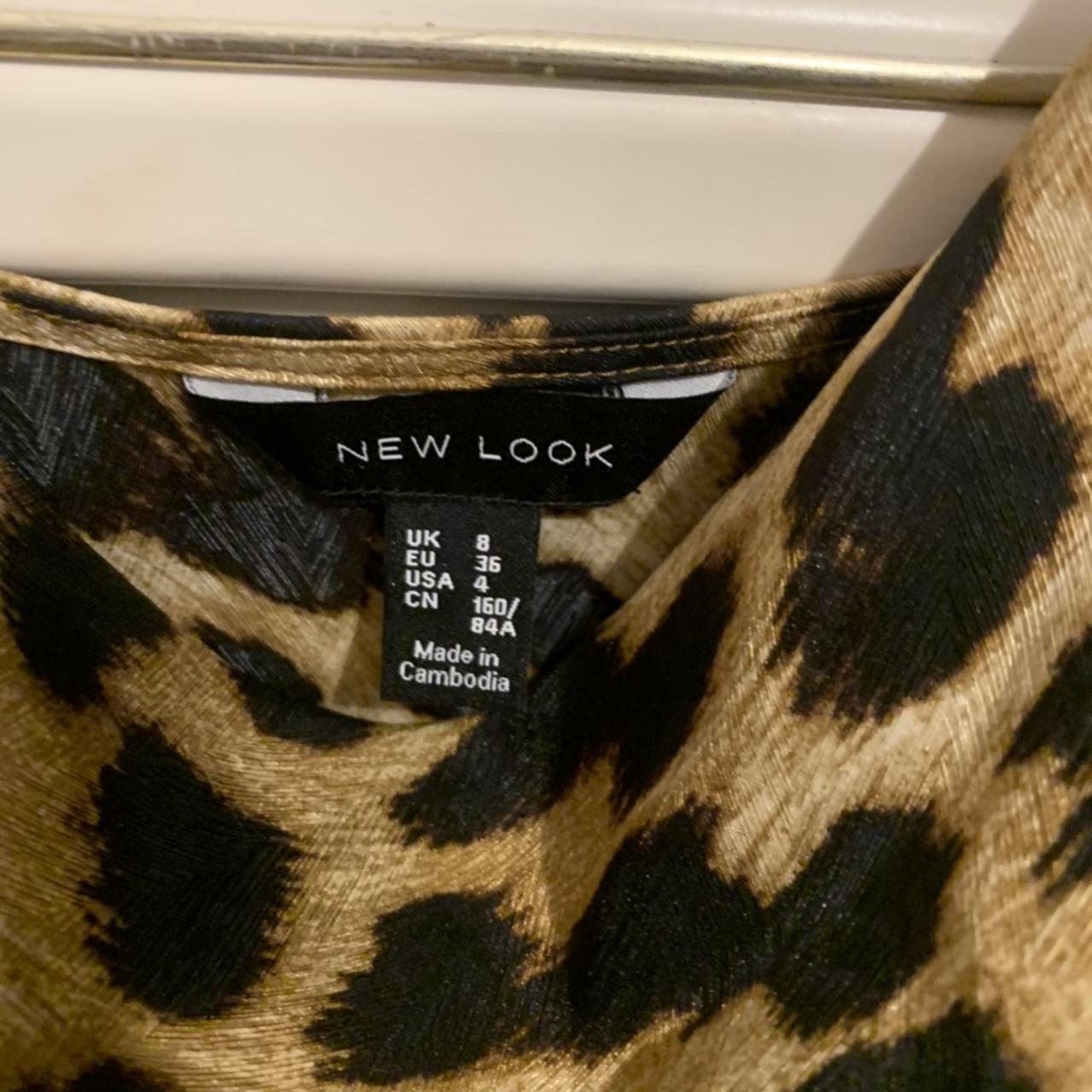 New look leopard top worn once perfect condition - Depop