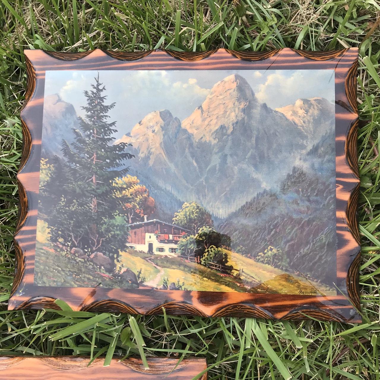 amazing vintage 70s scenery pictures on wood covered... | Depop