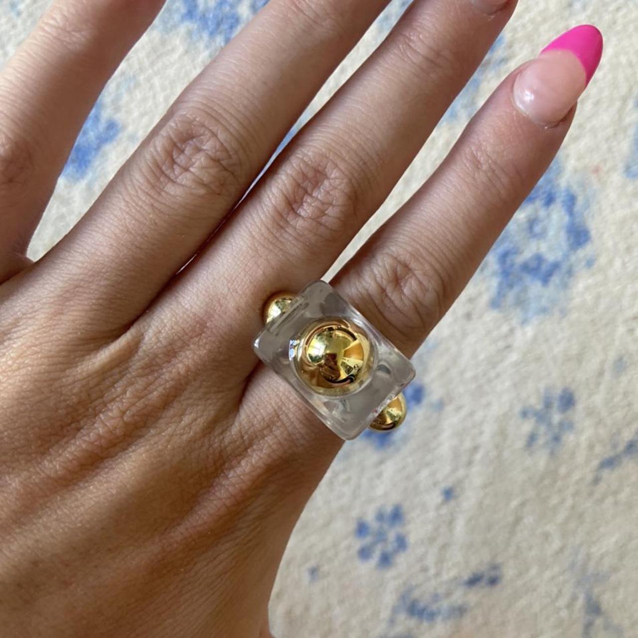 Peng clear resin ring !! - Depop