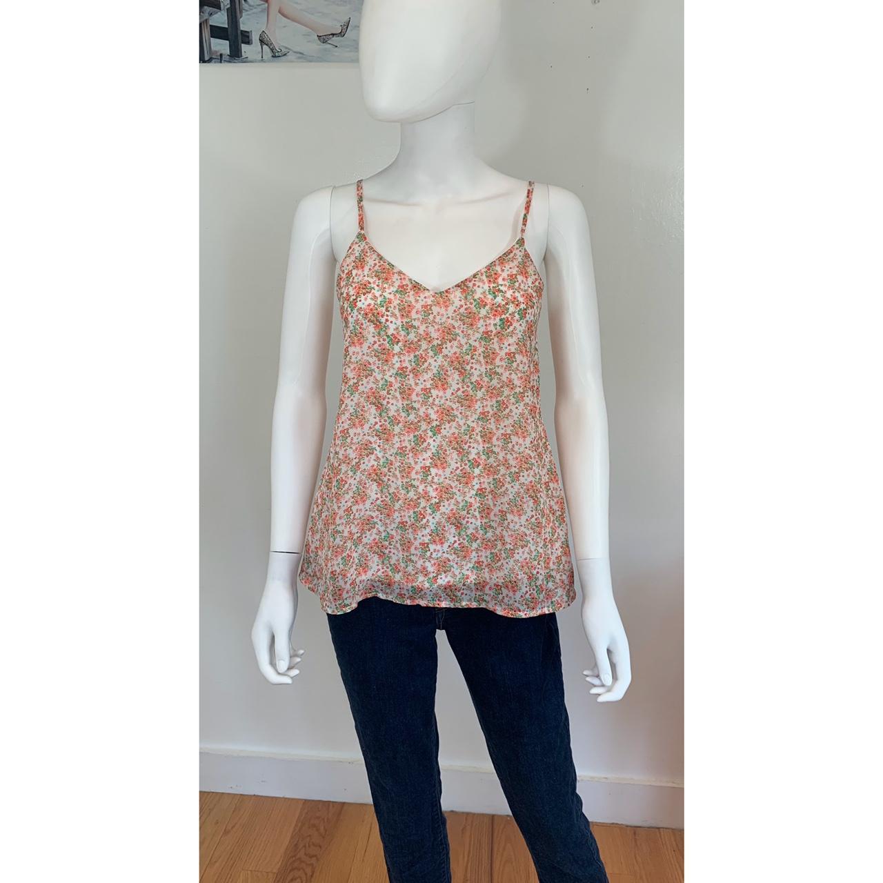 Floral sheer tank from Pacsun. Brand is L.A. Hearts.... - Depop
