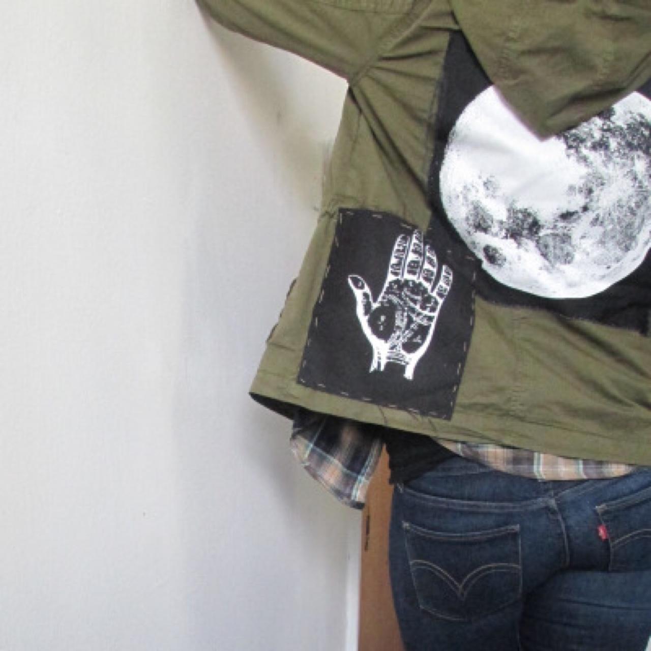 Custom Patch Witch Fall Jacket - Moon Patch ,... - Depop