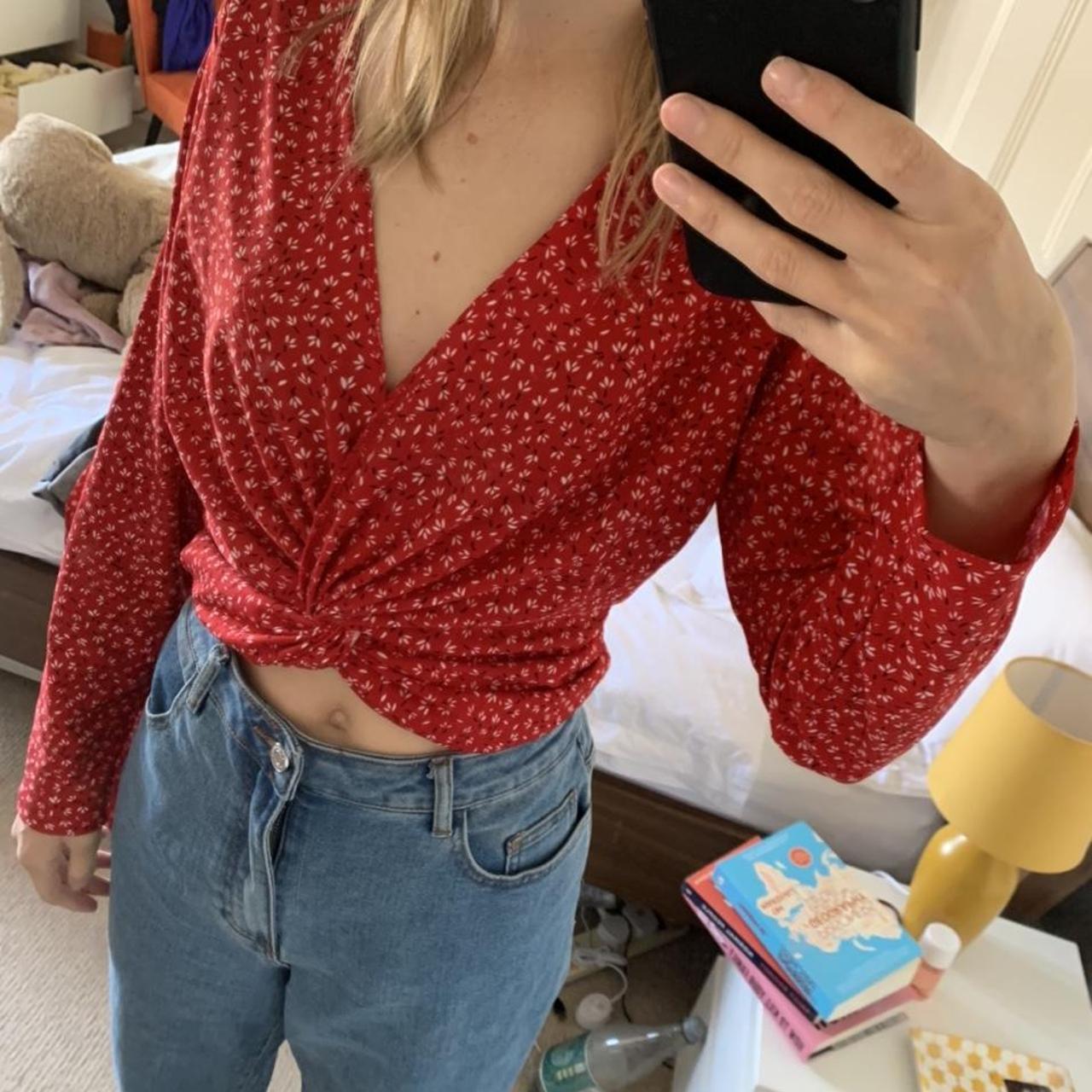 Wednesdays Girl long sleeved top. A bit big for me... - Depop