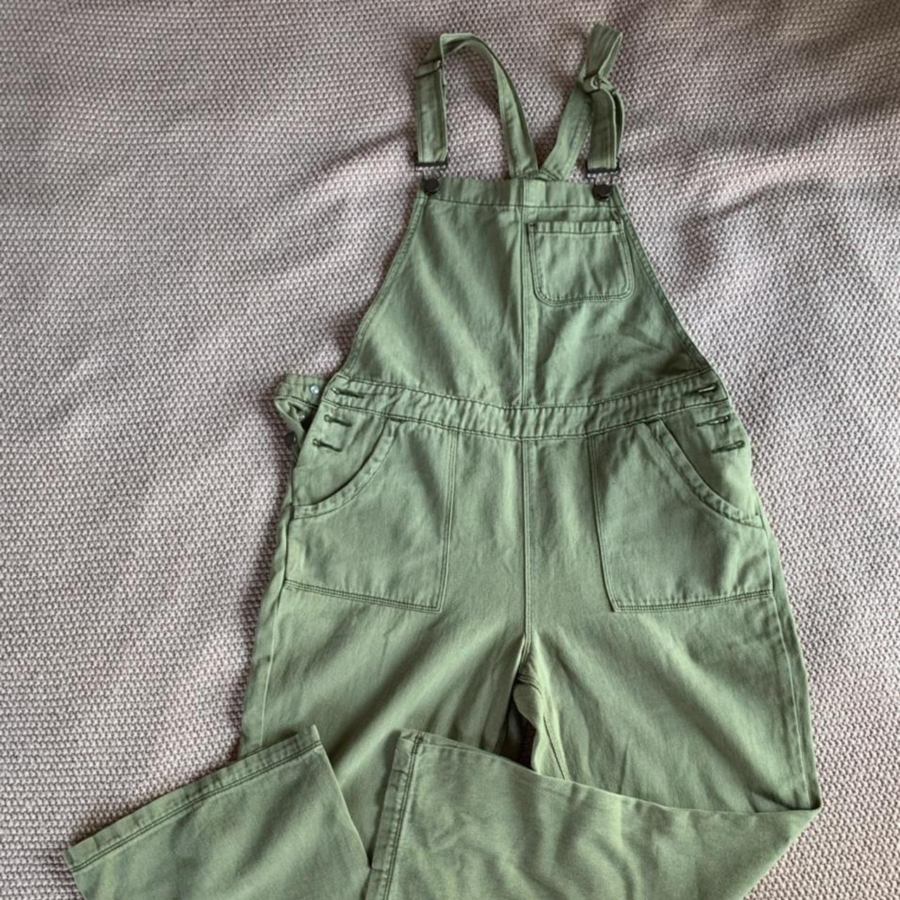 o'neill olive audra job overalls. heavy cotton twill... - Depop