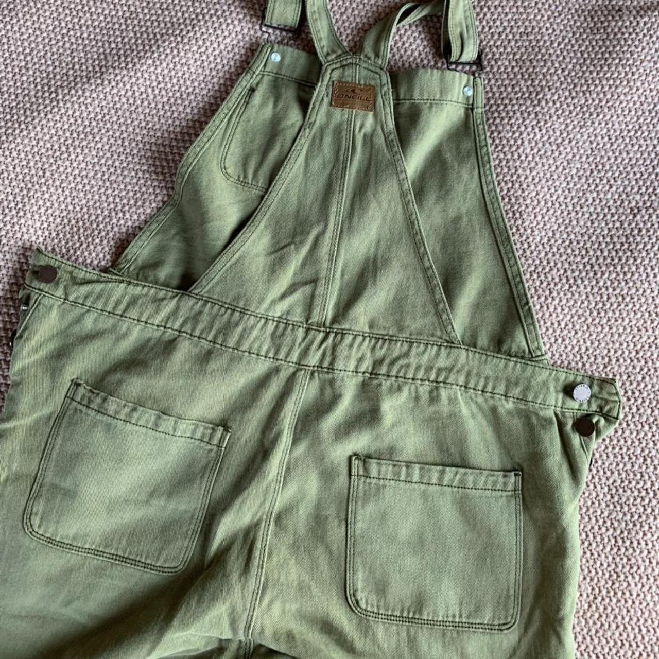 o'neill olive audra job overalls. heavy cotton twill... - Depop