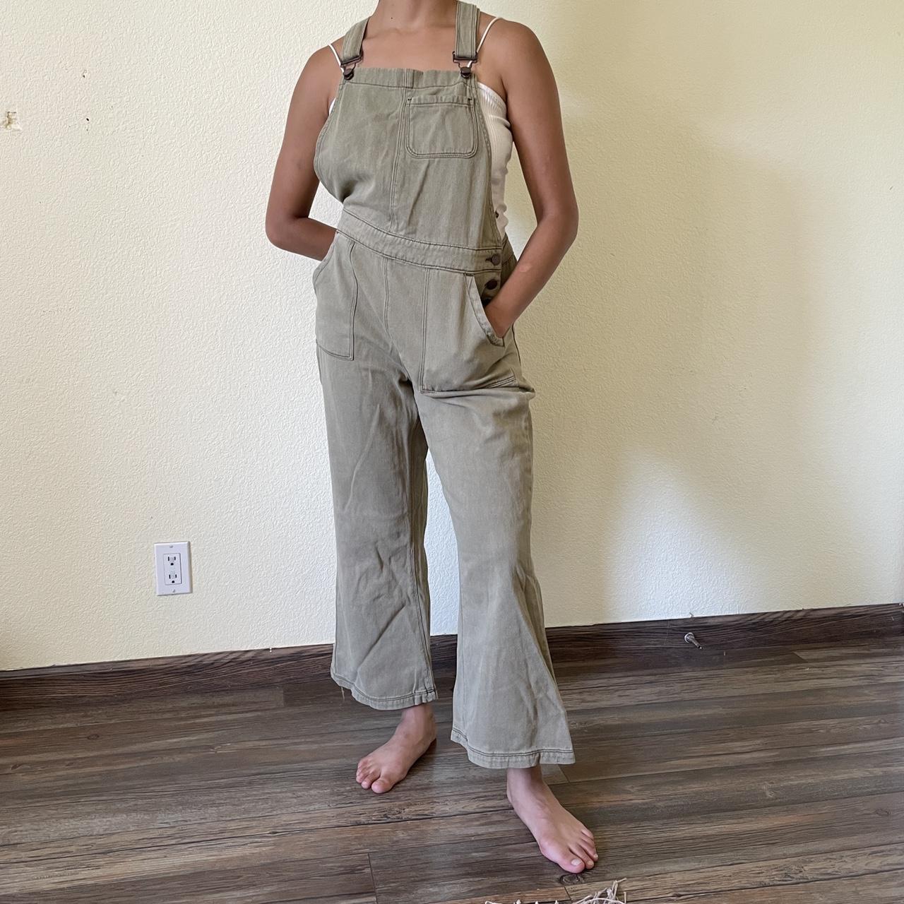 o'neill olive audra job overalls. heavy cotton twill... - Depop
