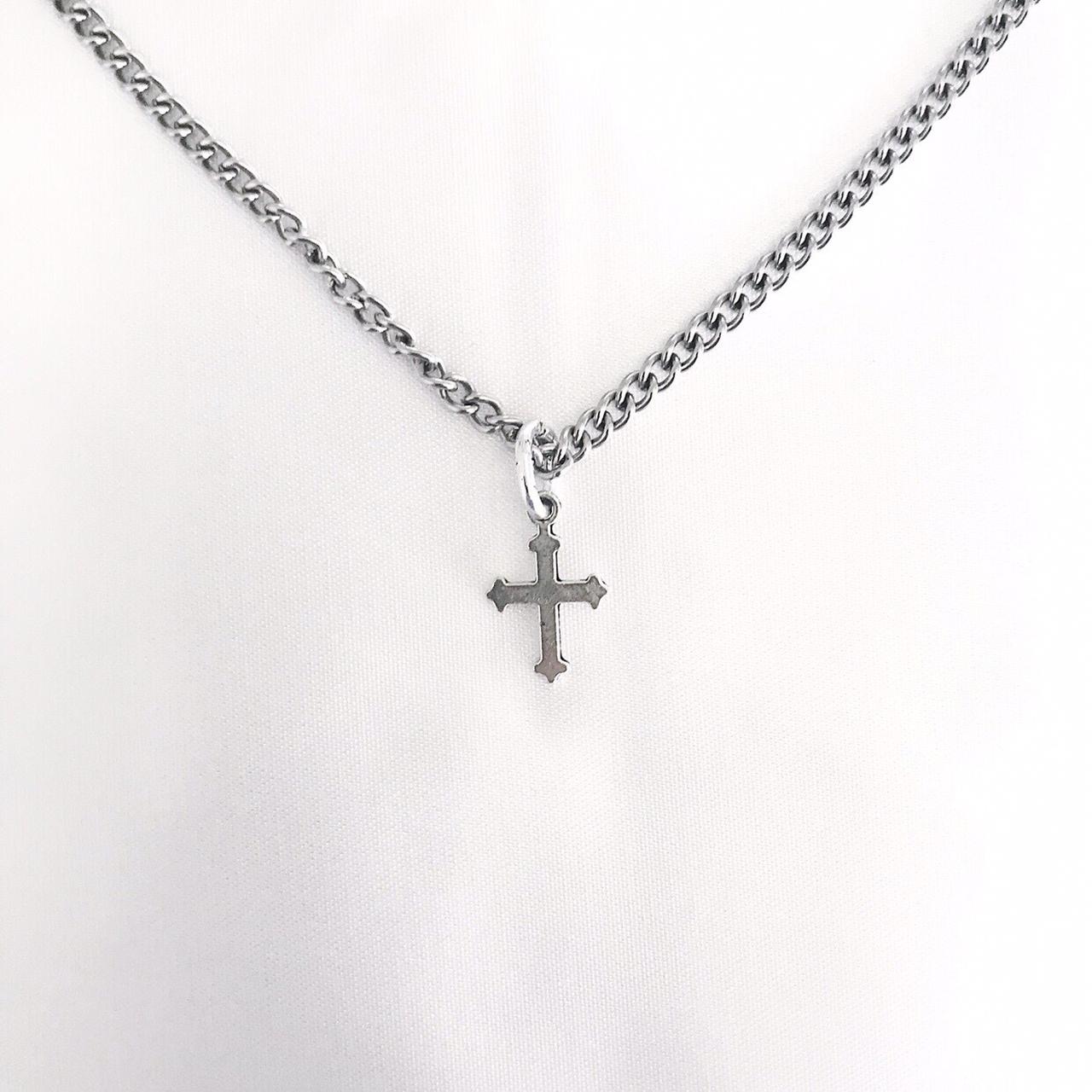 Super dope Silver cross !! 🌟 looks cooler layered up... - Depop