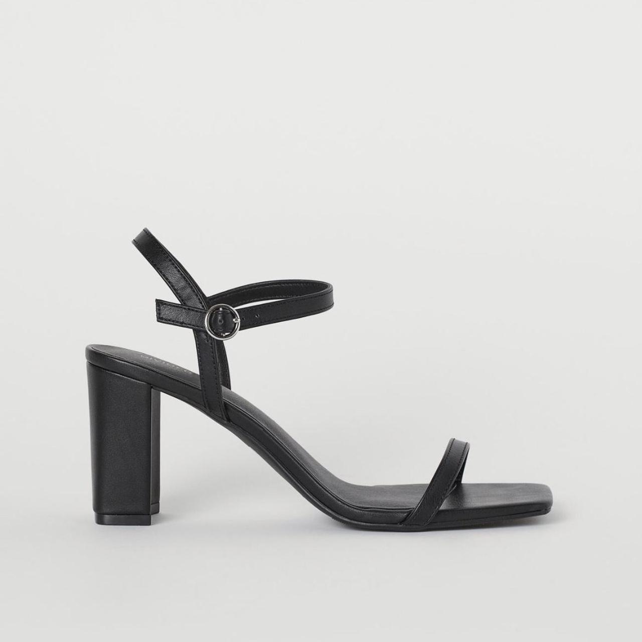Black Block-heeled sandals *Brand new with original... - Depop