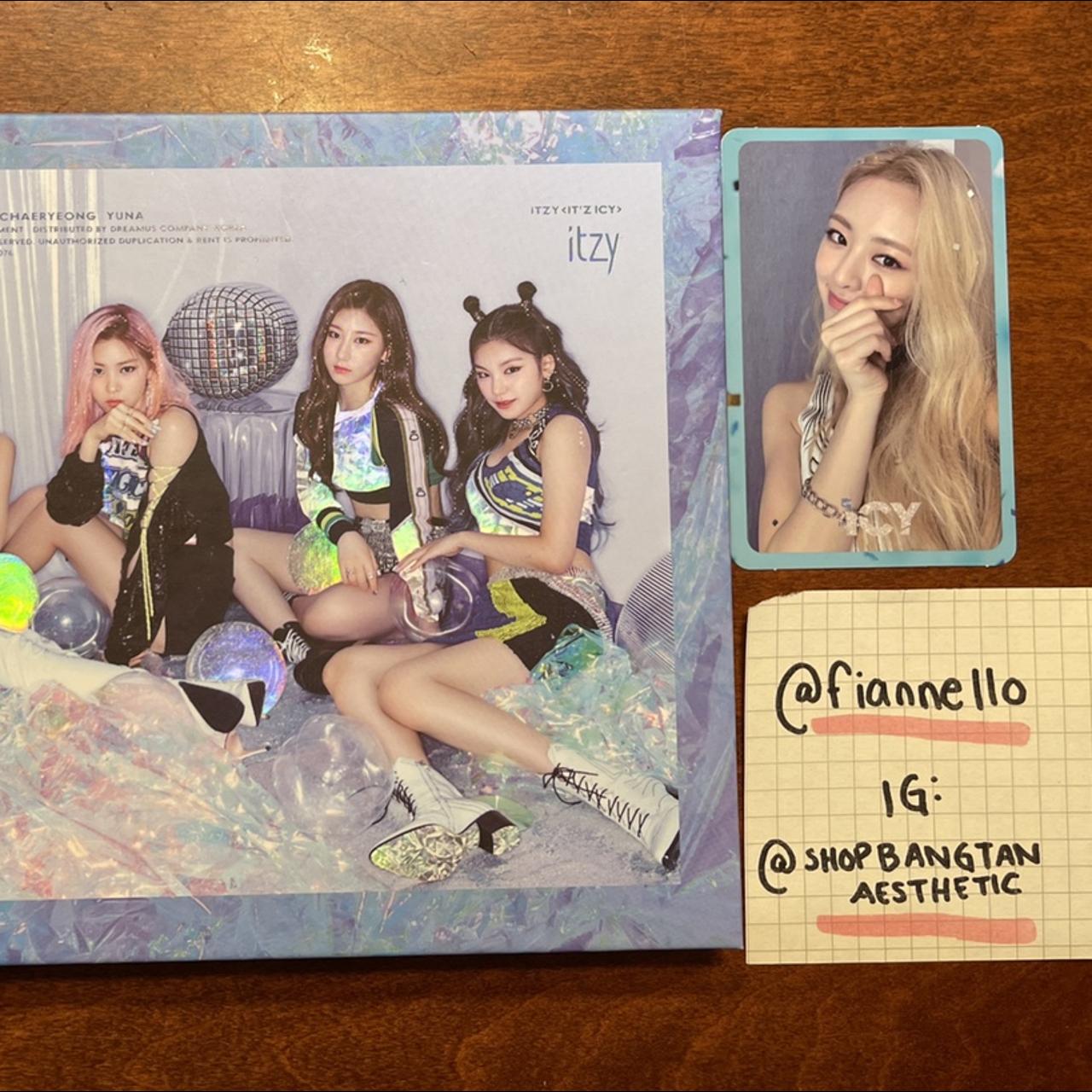 ITZY Itz Icy Album w. PC Includes 1 Yuna PC Will not... - Depop