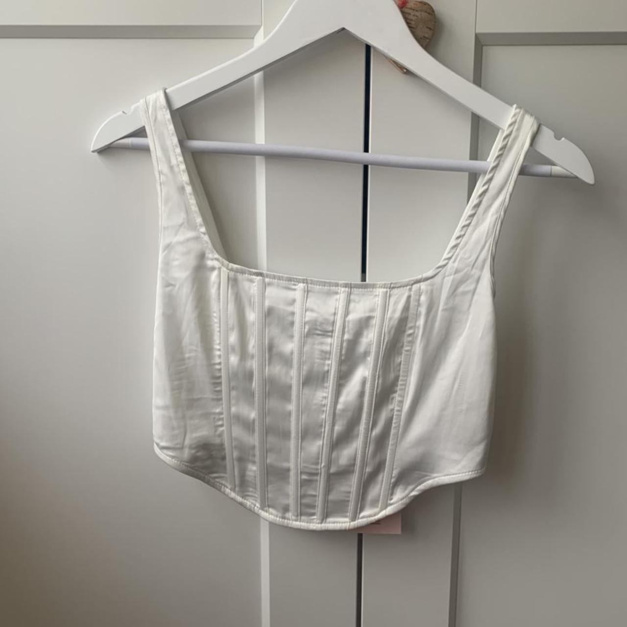 BRAND NEW WITH TAGS Missguided- satin corset top... - Depop