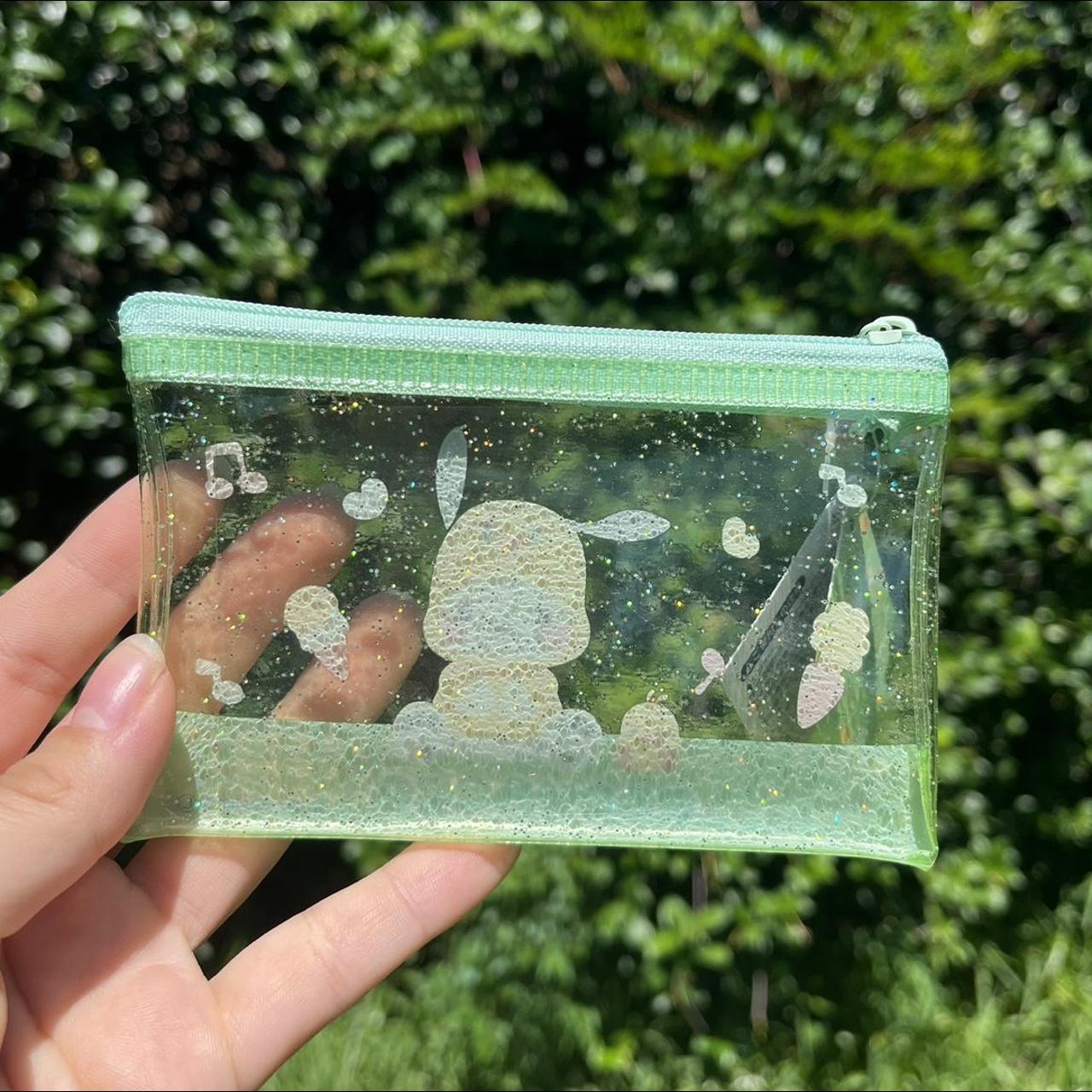 sanrio pochacco dressed as a duck glitter green... - Depop