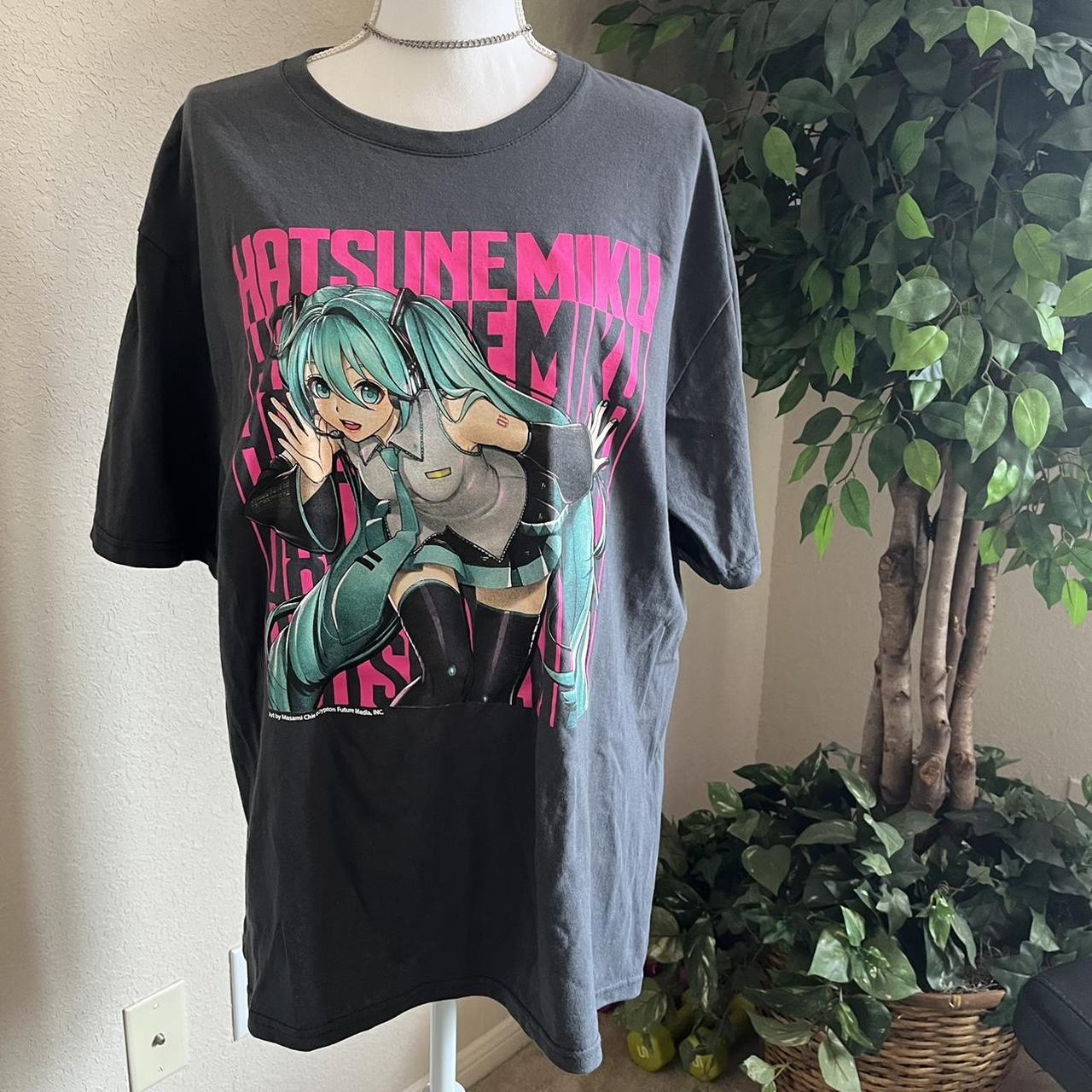 NWOT hatsune miku shirt!! tagged a size large i... - Depop