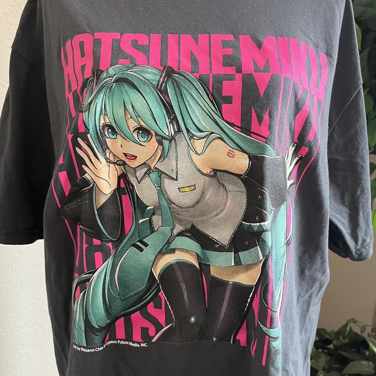 NWOT hatsune miku shirt!! tagged a size large i... - Depop