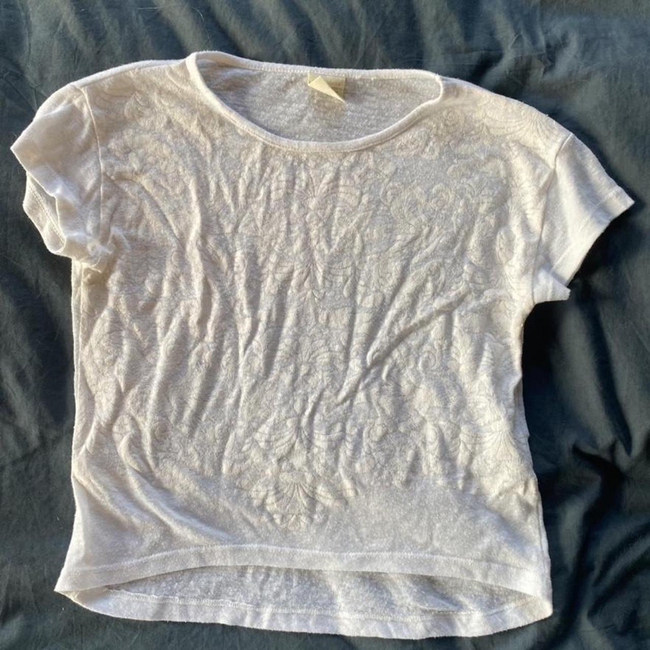 Zara girls white top with detailing on front. Kids... - Depop