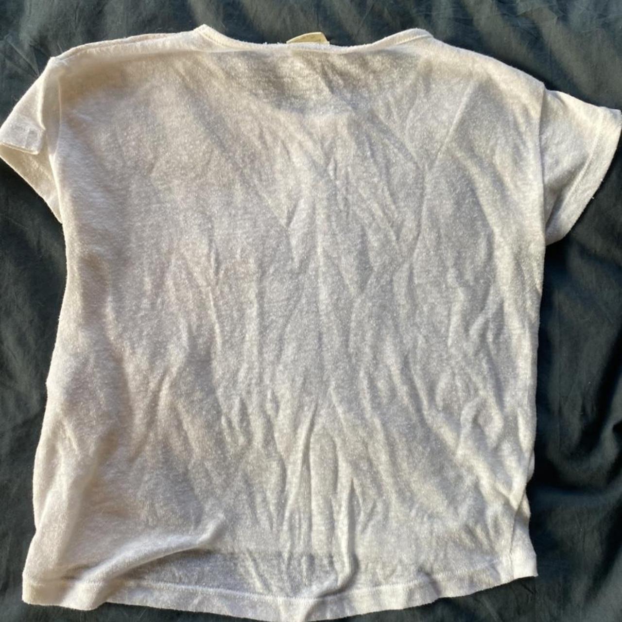 Zara girls white top with detailing on front. Kids... - Depop