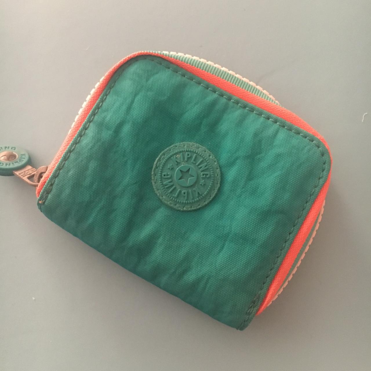 Kipling purse‼️ Green with orange trim Perfect for... - Depop