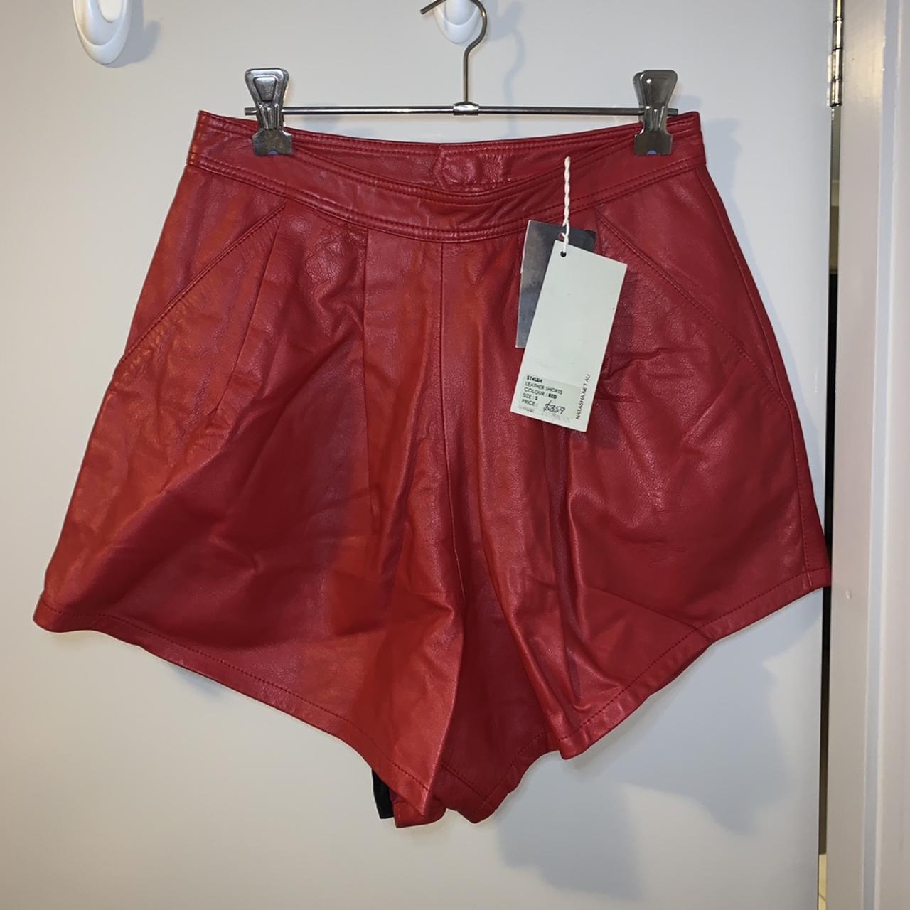 NATASHA LEATHER SHORTS Real leather Purchased for... - Depop