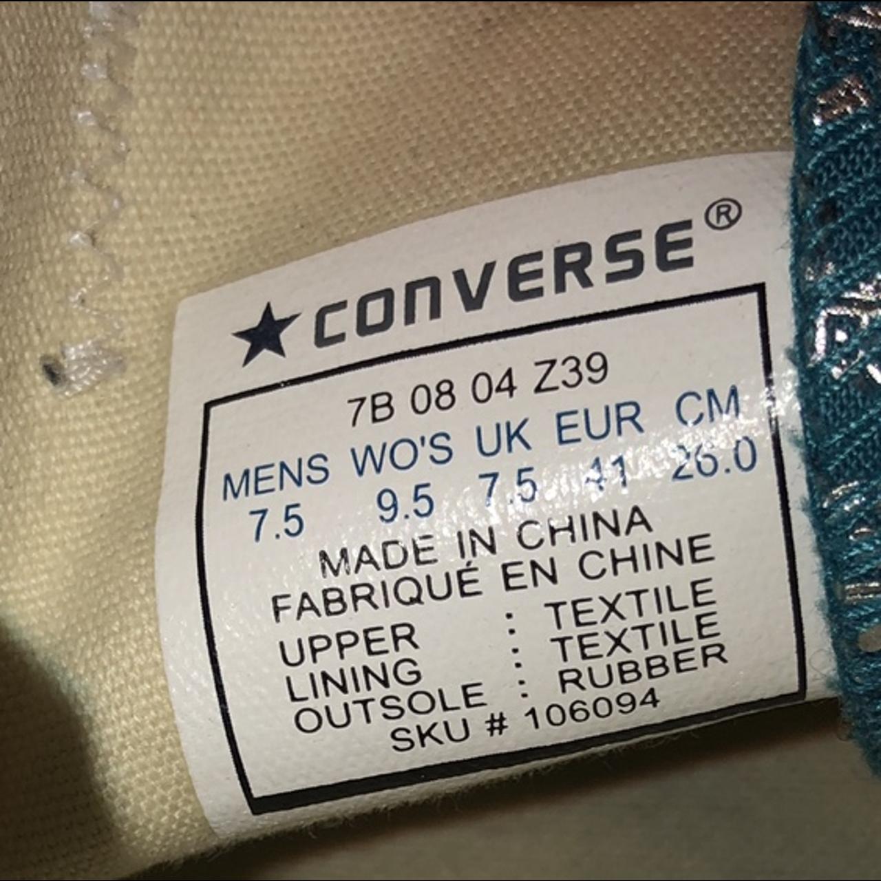 Converse sneakers, Have a beautiful pattern on... - Depop