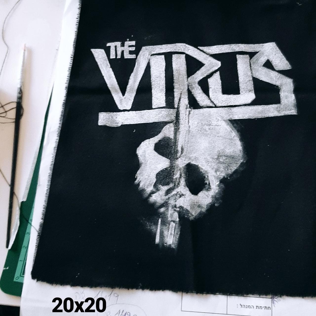 THE VIRUS BACK PATCH! PERFECT FOR A VEST OR... - Depop