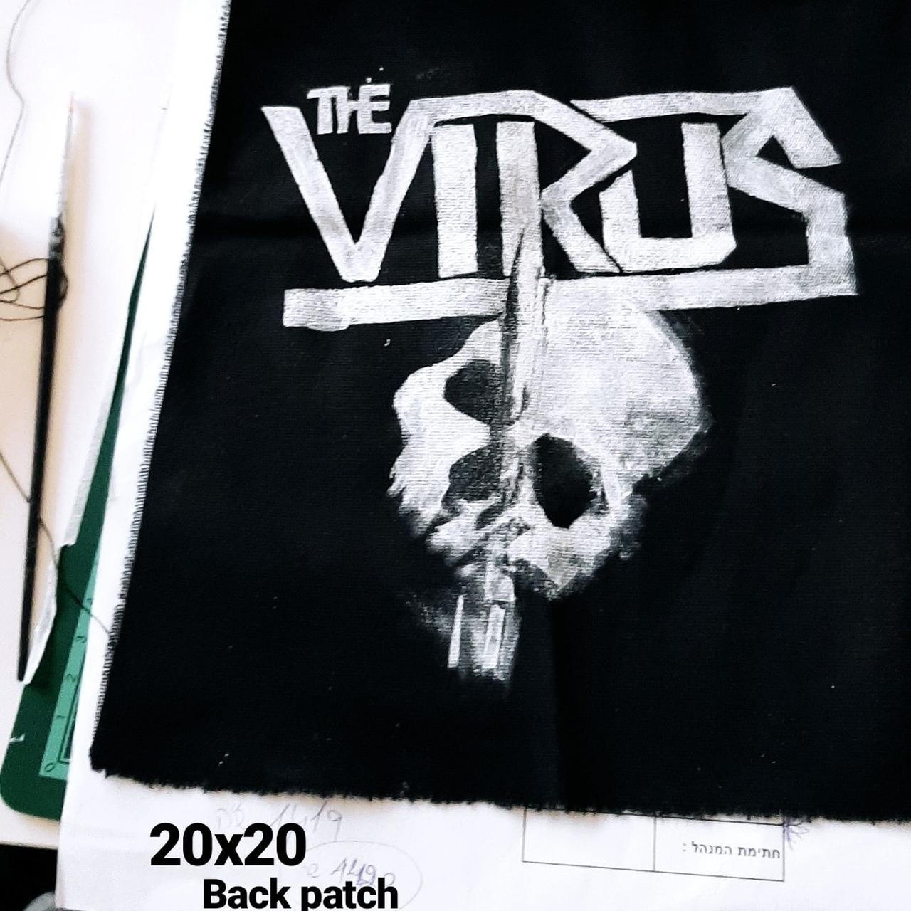 THE VIRUS BACK PATCH! PERFECT FOR A VEST OR... - Depop