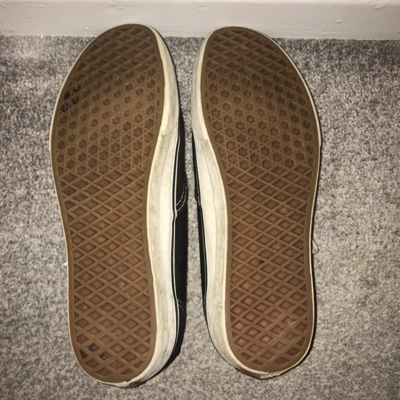 BLACK AUTHENTIC VANS *** • size 8 • worn a few... - Depop