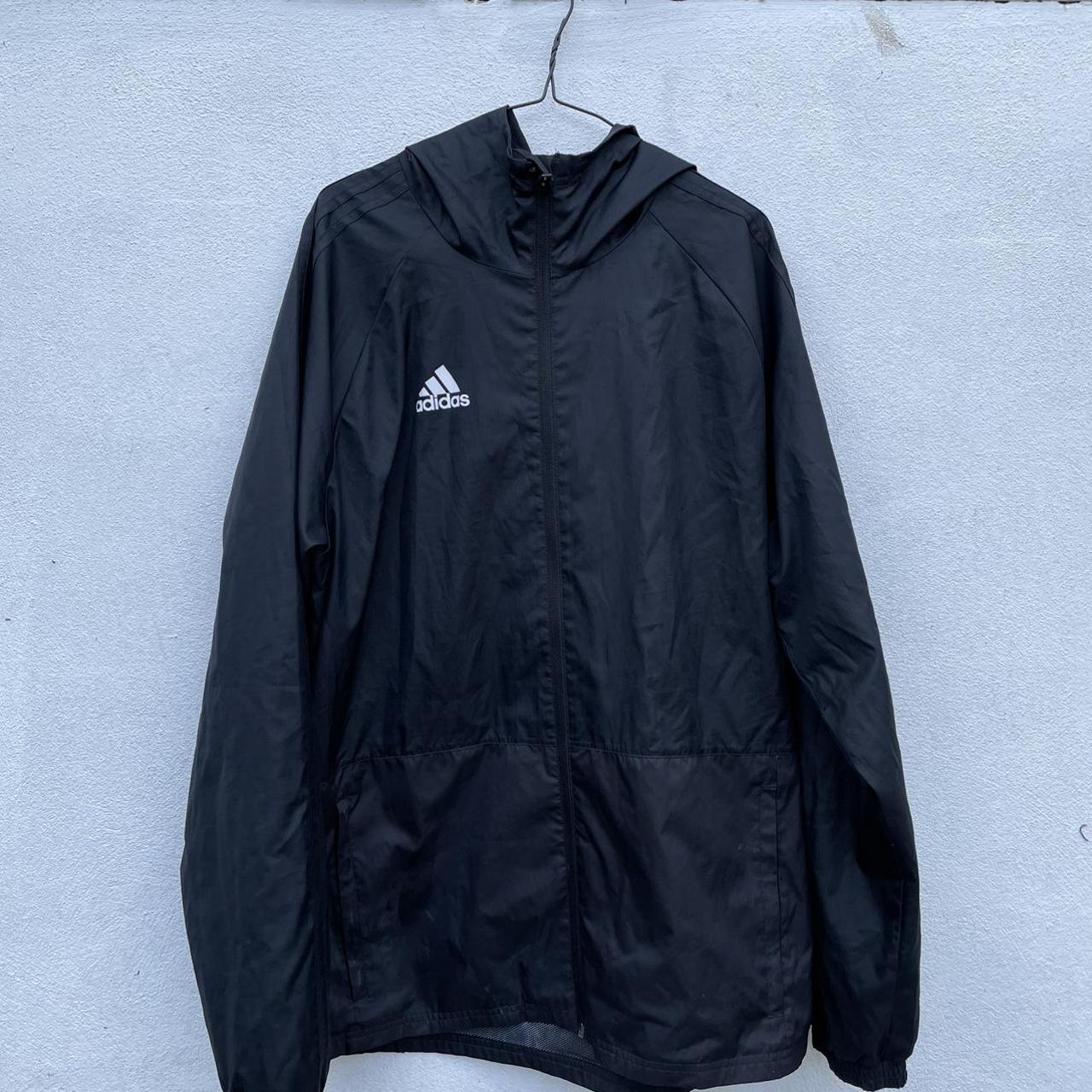 Adidas black shell jacket. Size large - perfect as... - Depop