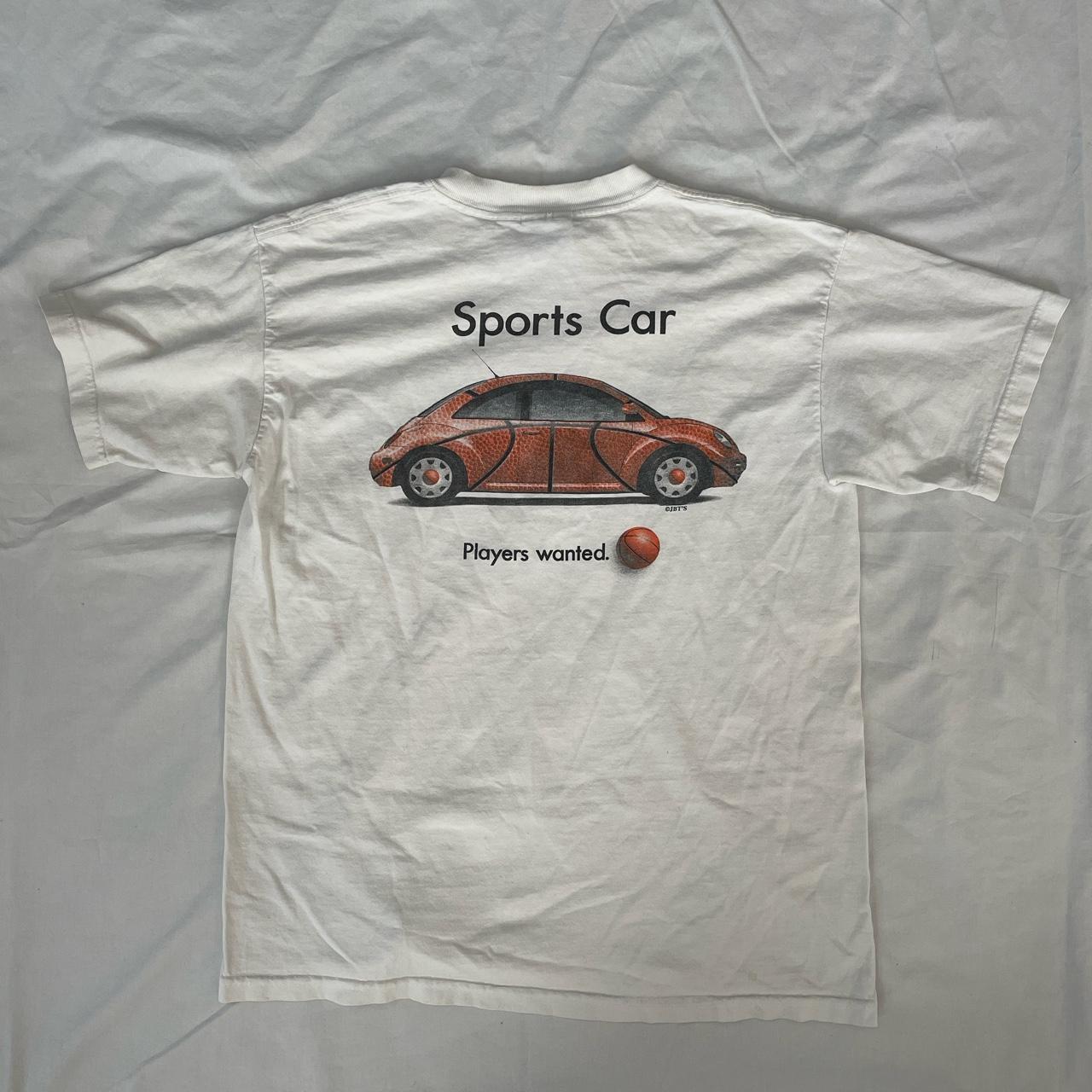 Gildan Men's White and Orange T-shirt | Depop