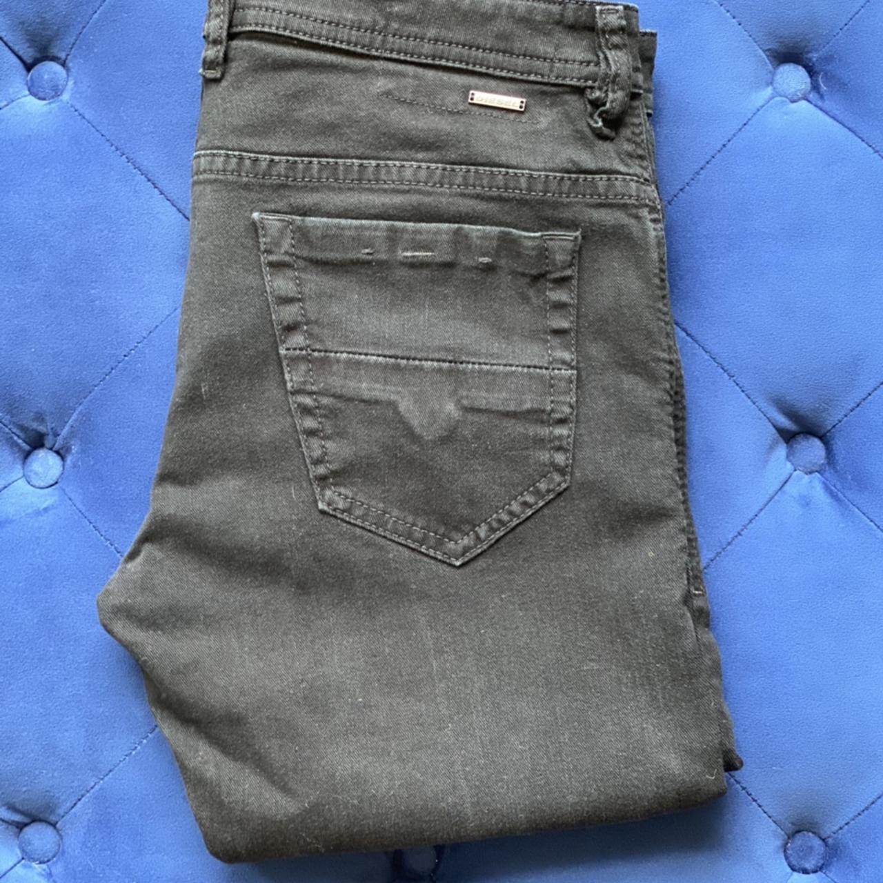 Black slim-skinny fit Diesel jeans, Slightly worn... - Depop