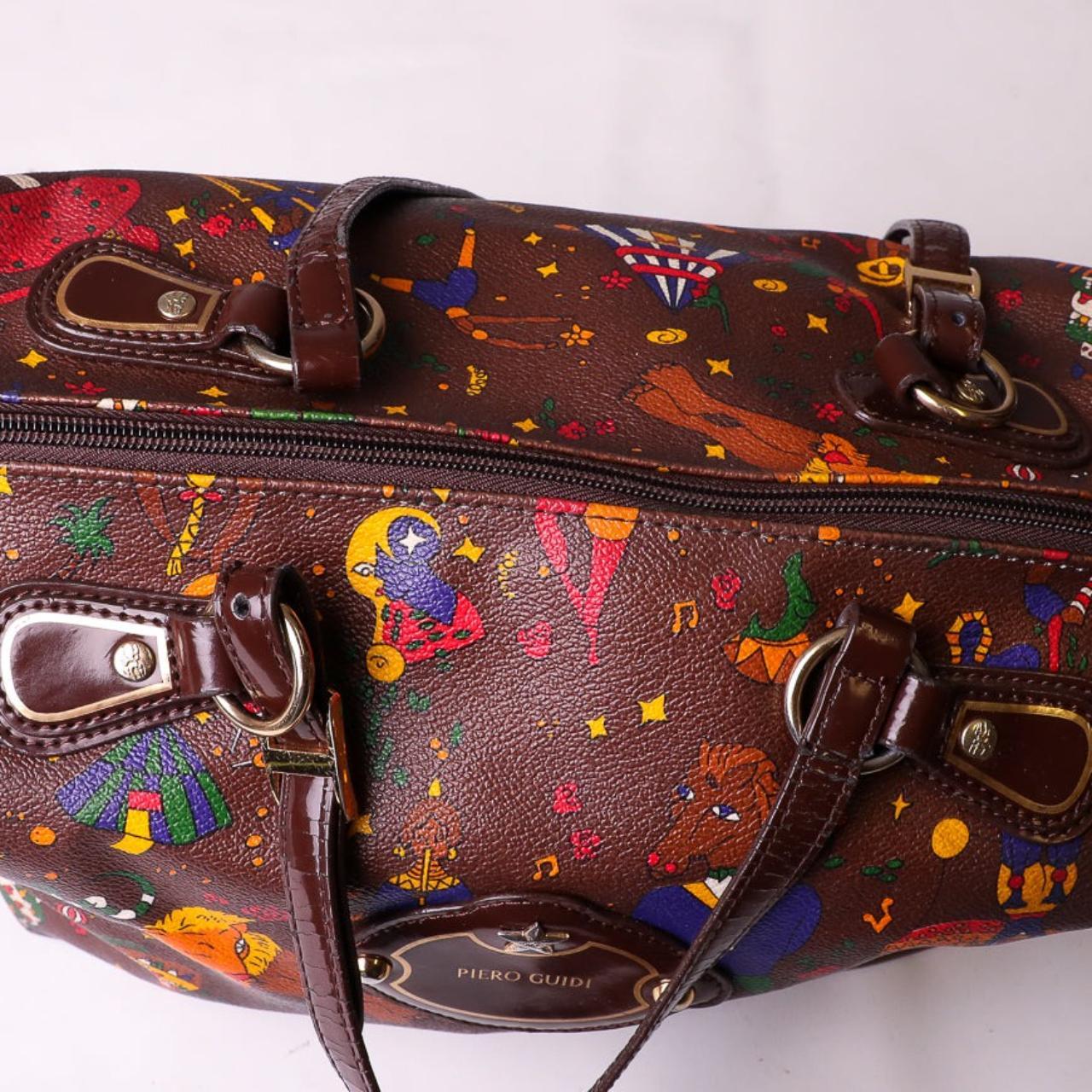 Vintage Piero Guidi Vtg Leather Handbag in... - Depop