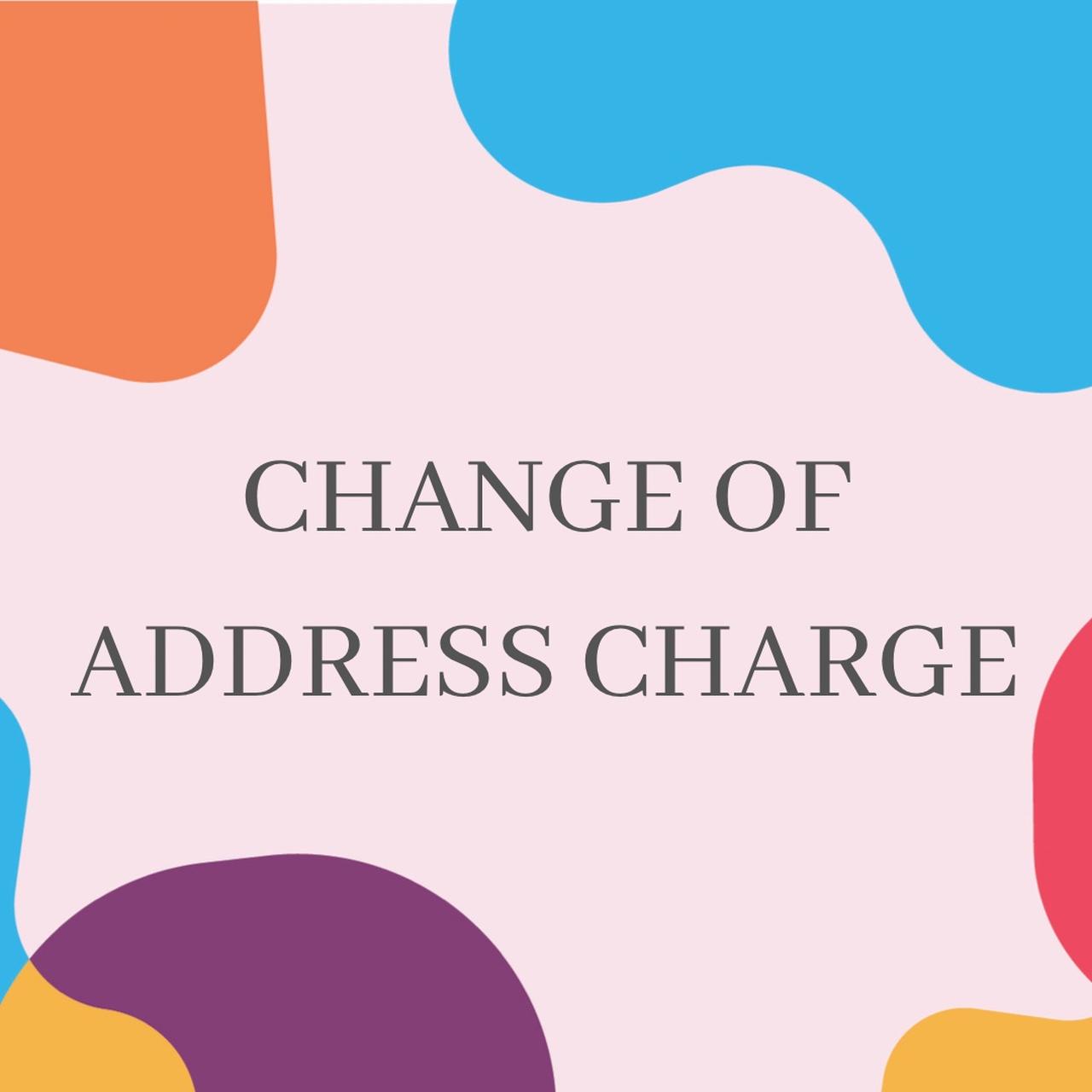 Change of Address Fee If for any reason you need to... | Depop