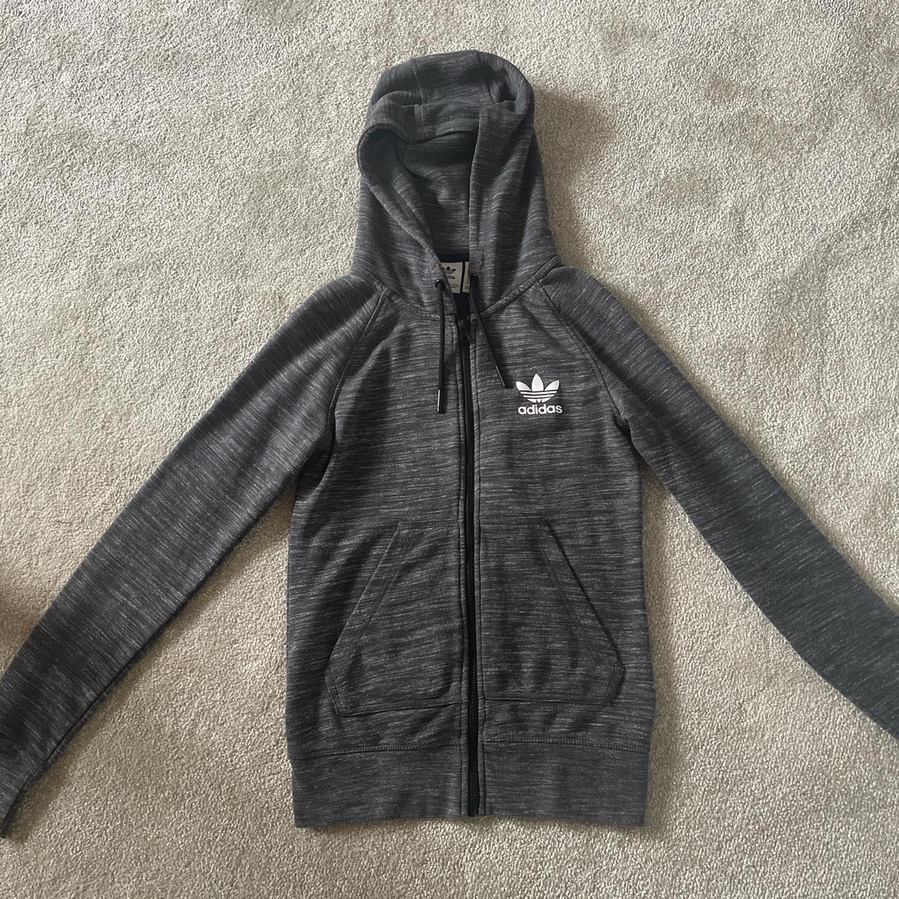 Size 4 adidas zip up hoodie Looking for £13 - Depop