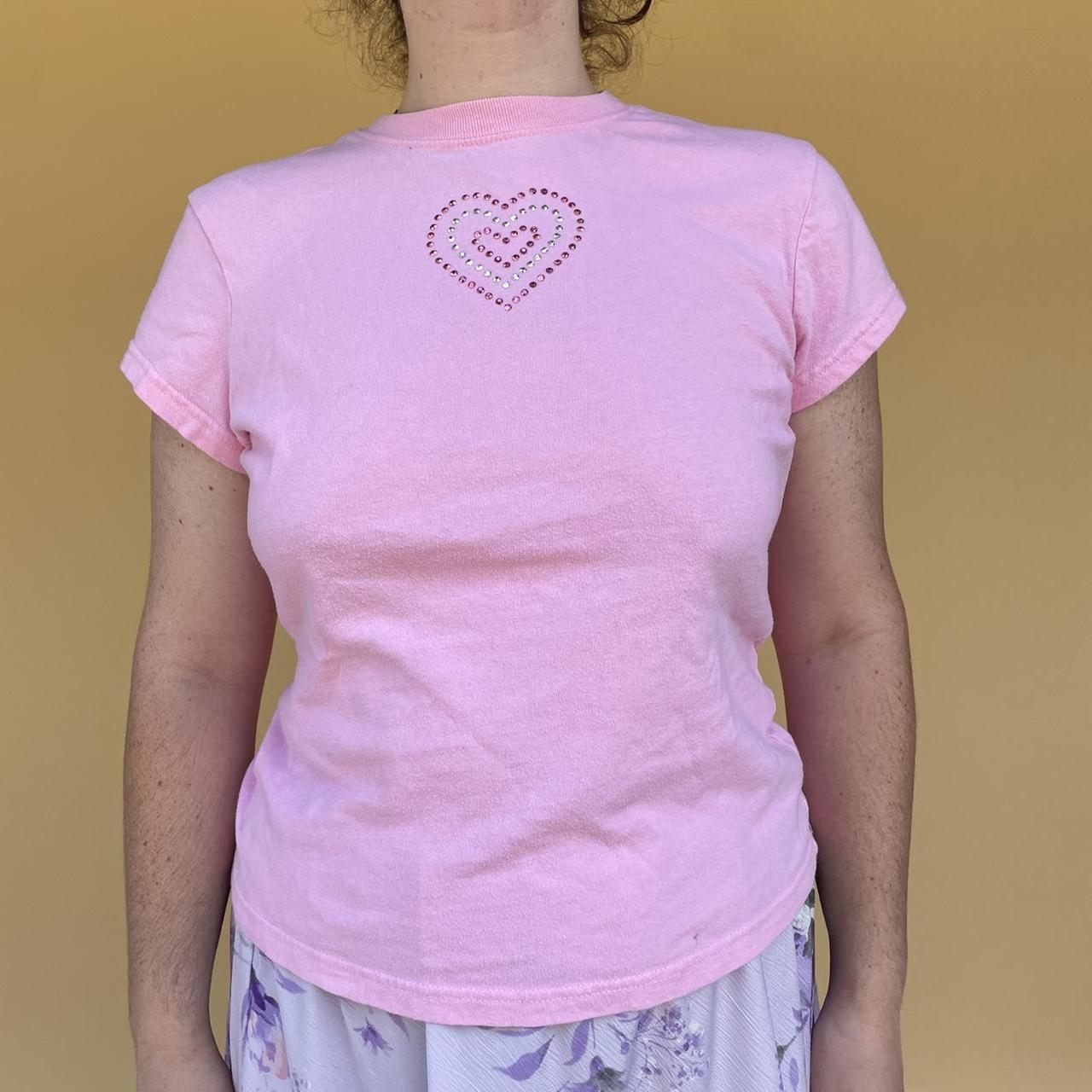 💗💖Sweetheart pink baby tee💖💘 Brand: Love Sweet Love... - Depop