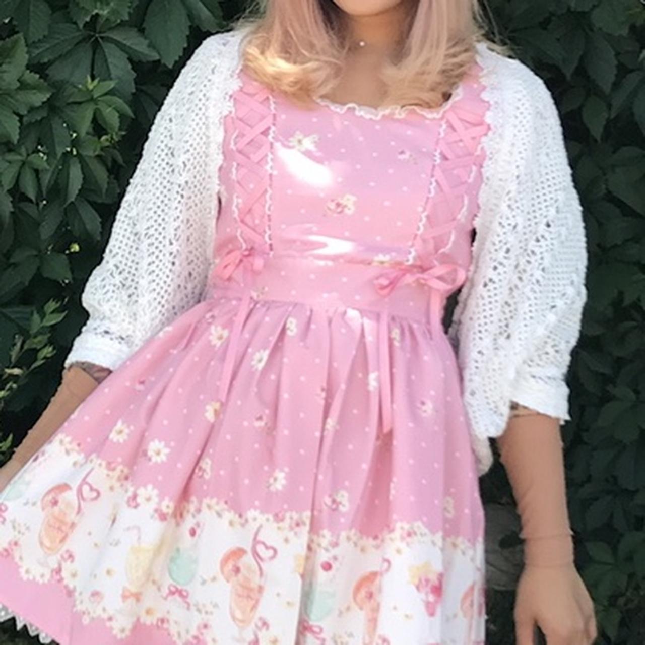 Liz Lisa crochet momonga cardigan in white it’s a... - Depop