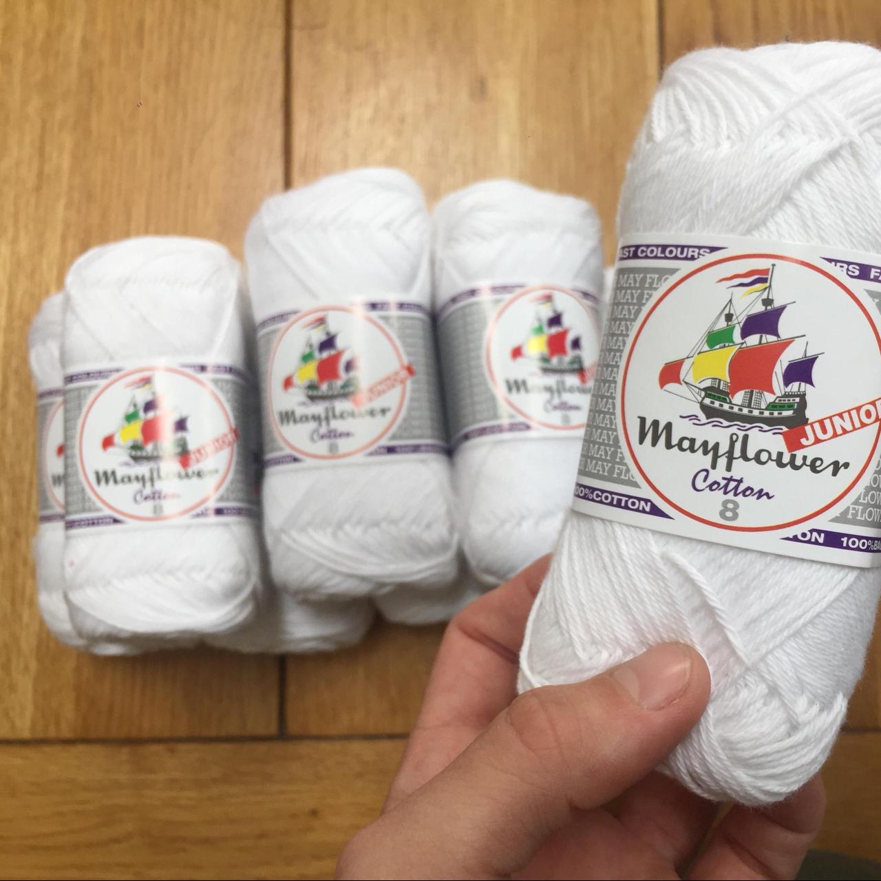 8 x 50g acrylic yarn, White Message for bundles :)... - Depop