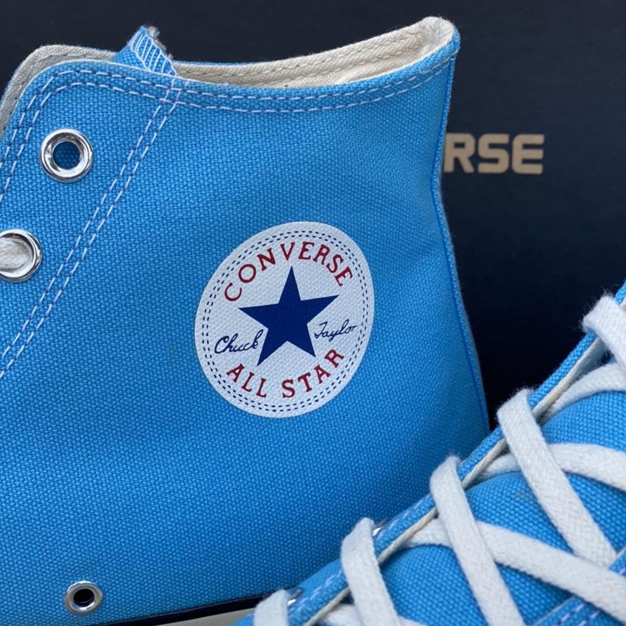 Converse Men's Blue Trainers | Depop