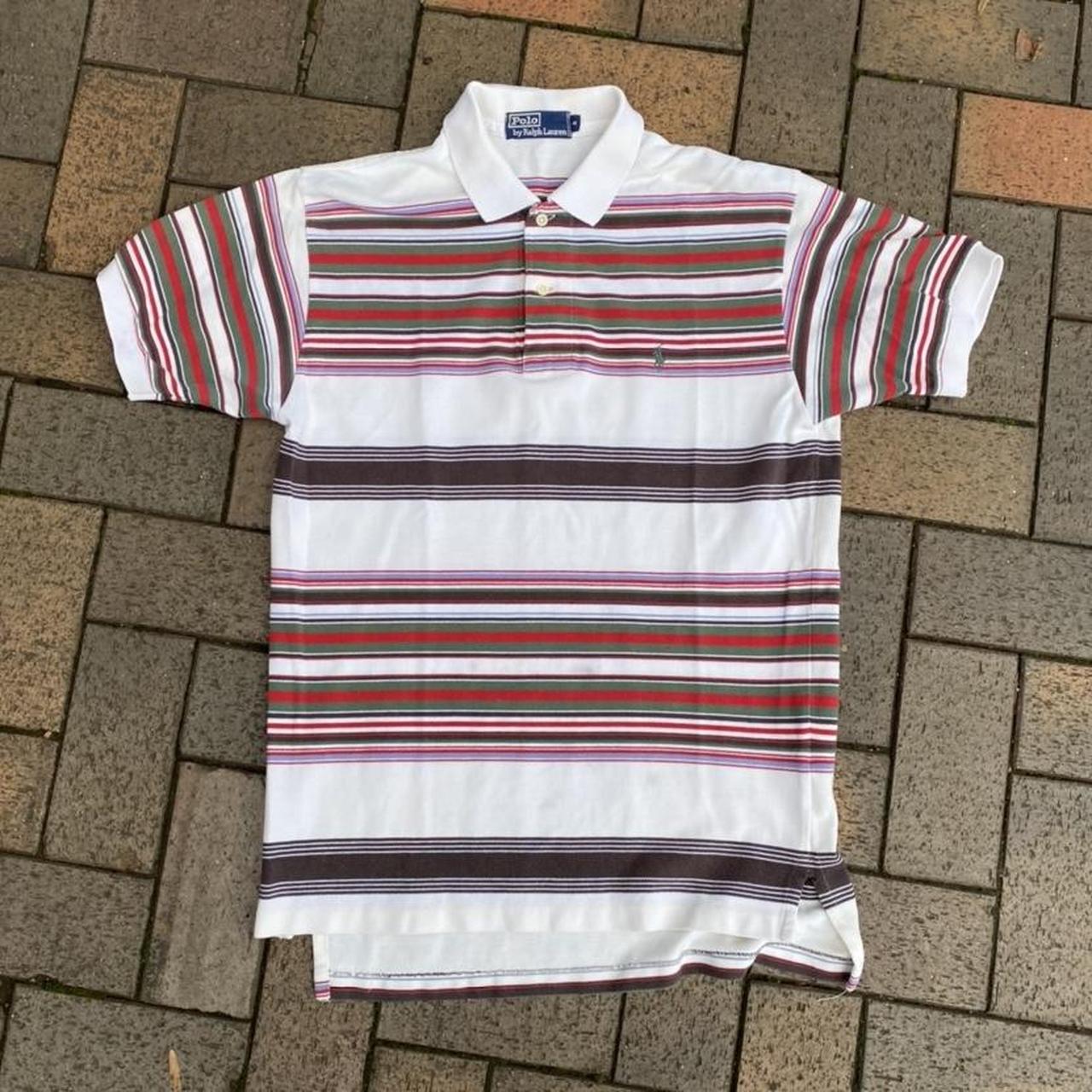 Polo Ralph Lauren Multi Colour Striped Polo Shirt.... - Depop