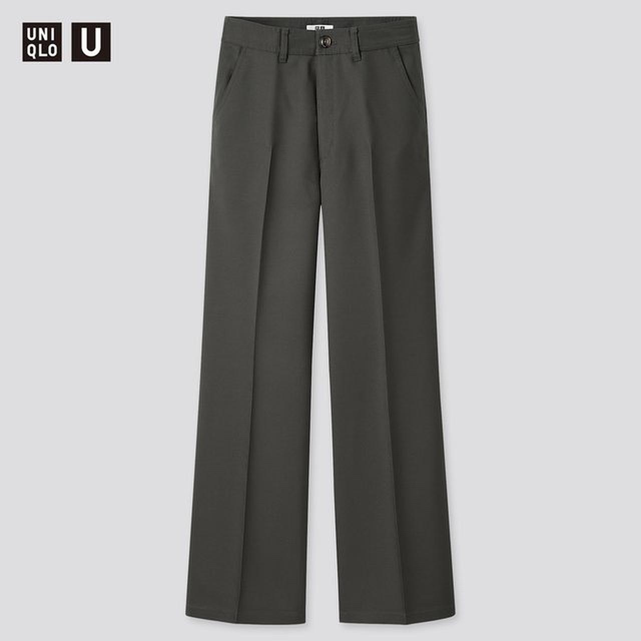 UNIQLO U Twill wide-leg trousers (Black) **See... - Depop