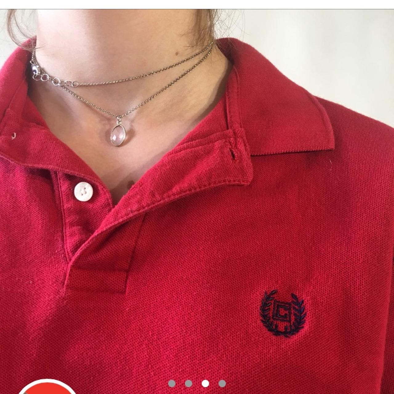 RED CROPPED CHAPS POLO. Looks so cute on. This shirt... - Depop
