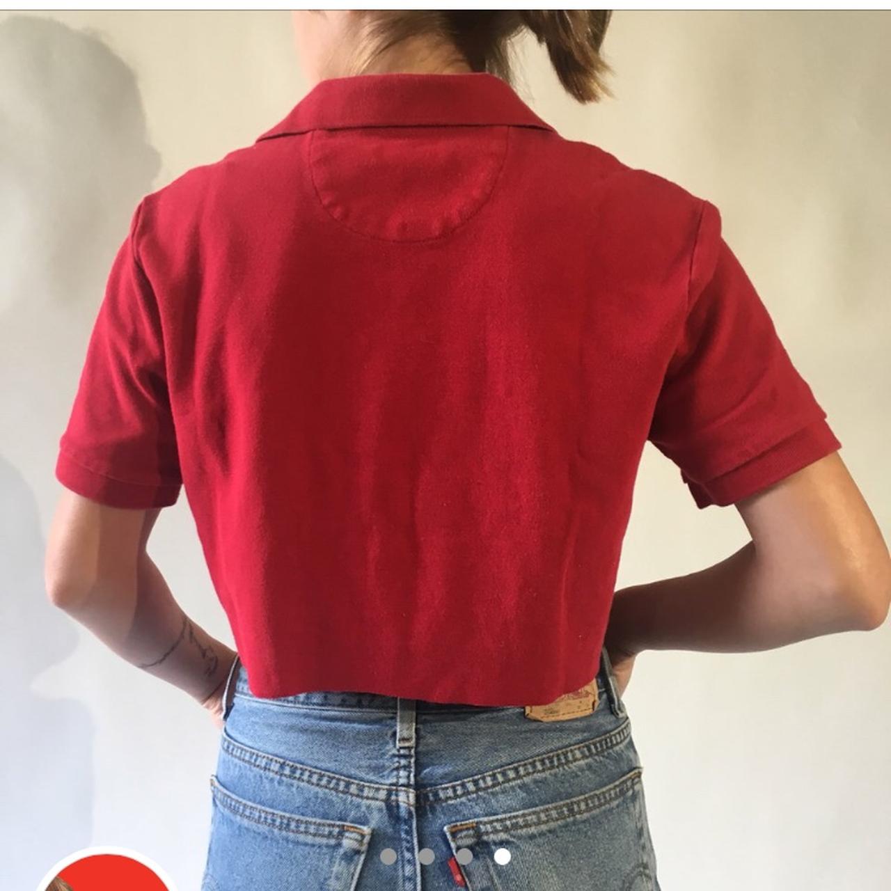 RED CROPPED CHAPS POLO. Looks so cute on. This shirt... - Depop