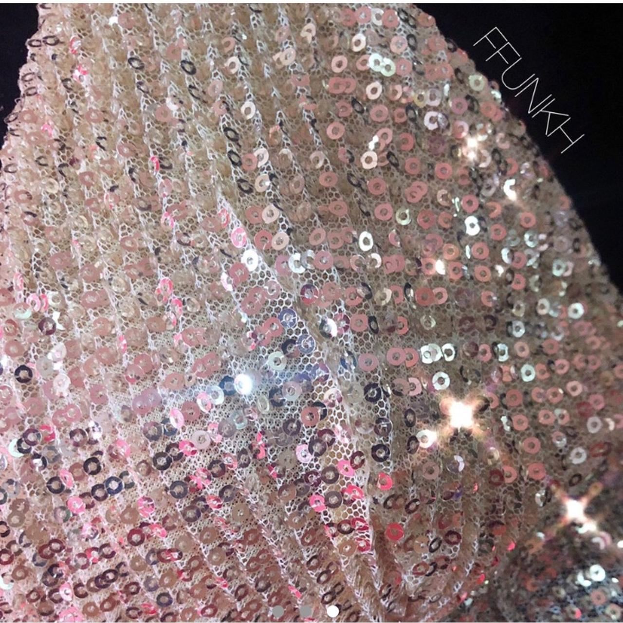 Gold sequin bralet , never worn , would fit 8/10💓... - Depop